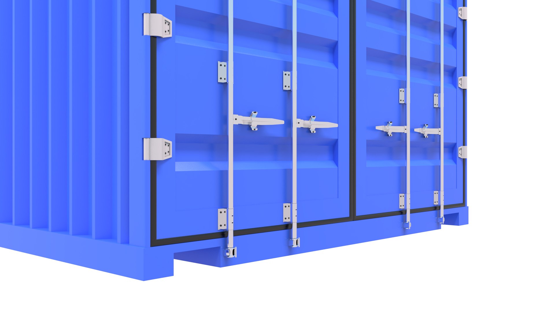 Cargo Container - Blue Model - TurboSquid 1908299