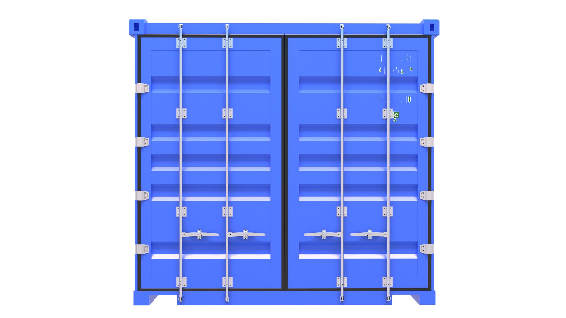 Cargo Container - Blue Model - TurboSquid 1908299