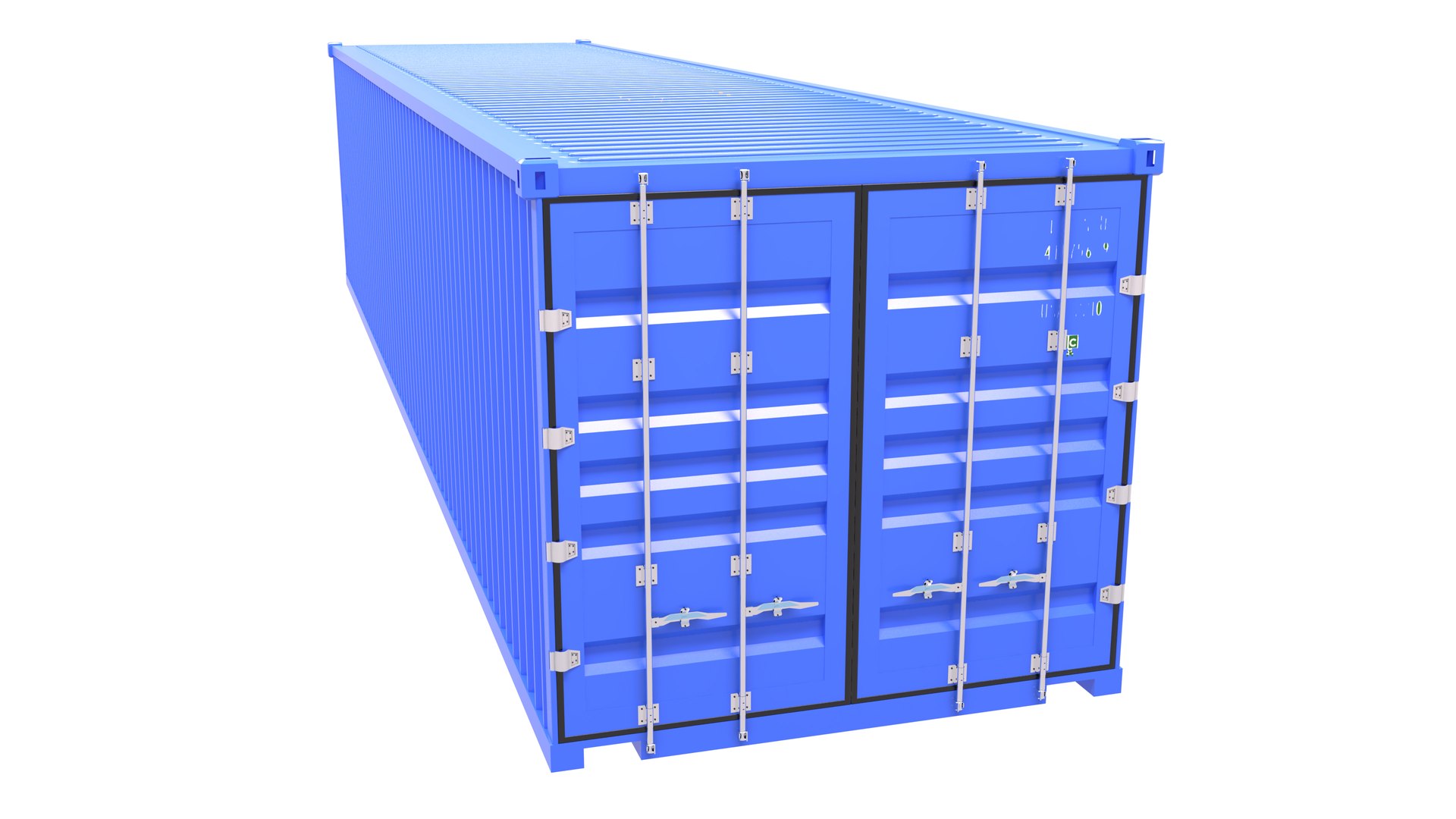 Cargo Container - Blue Model - TurboSquid 1908299