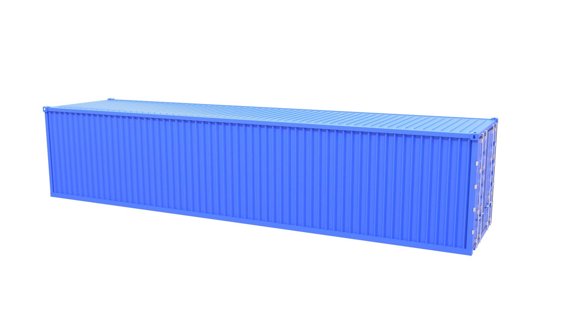 Cargo Container - Blue Model - TurboSquid 1908299