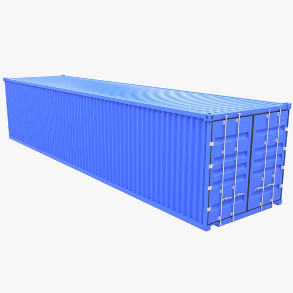 Cargo Container - Blue model - TurboSquid 1908299