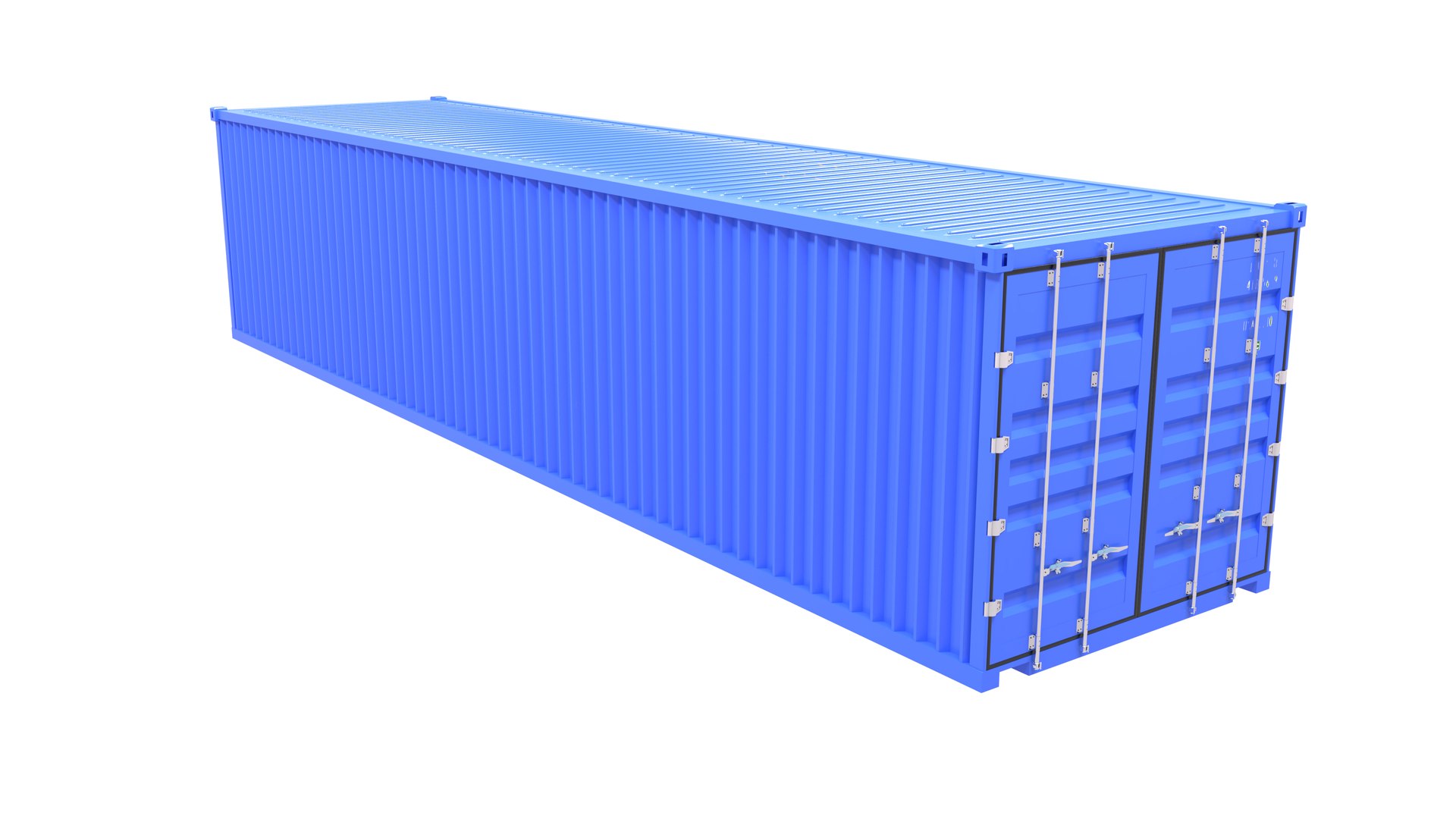 Cargo Container - Blue Model - TurboSquid 1908299
