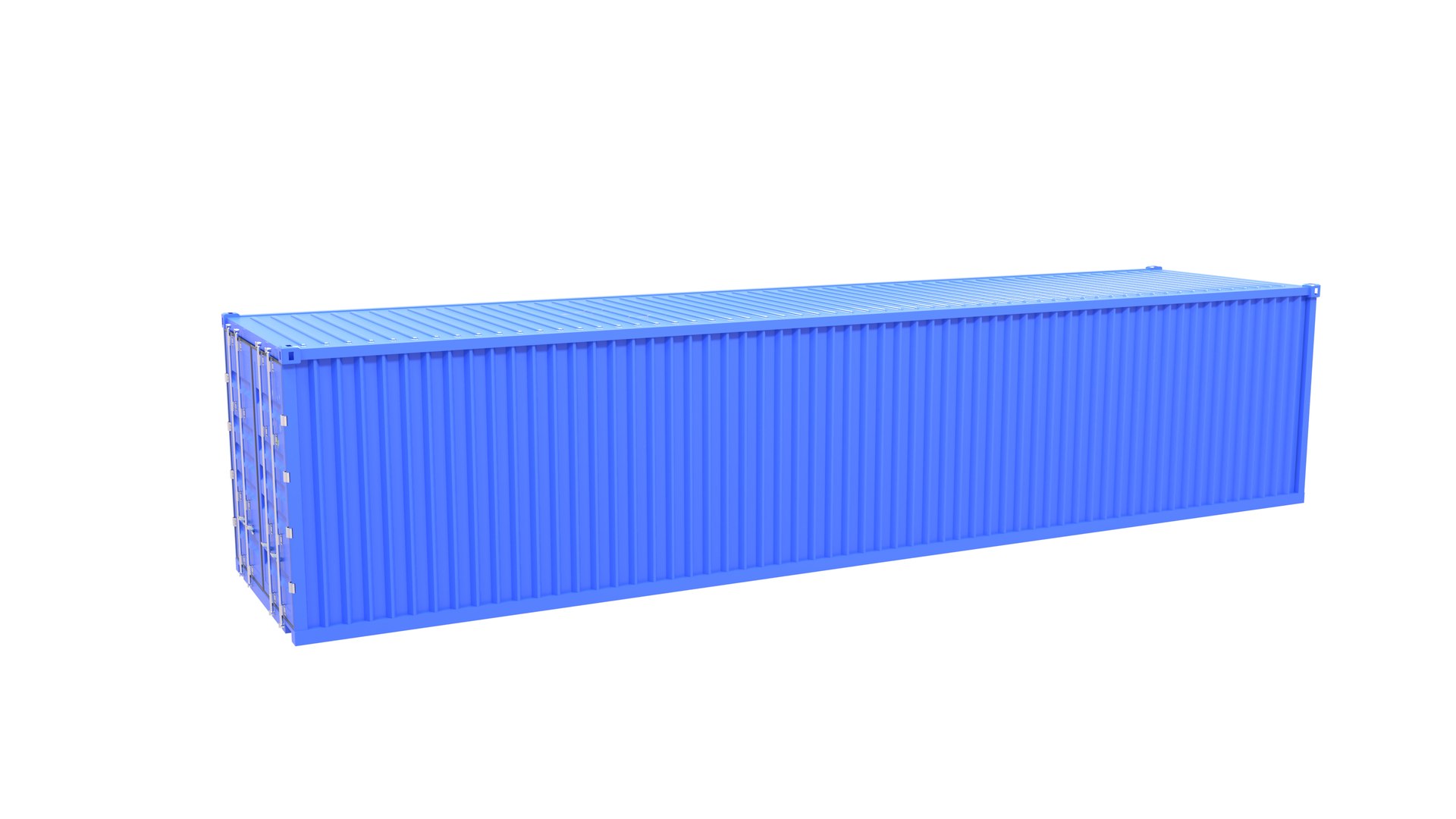 Cargo Container - Blue Model - TurboSquid 1908299