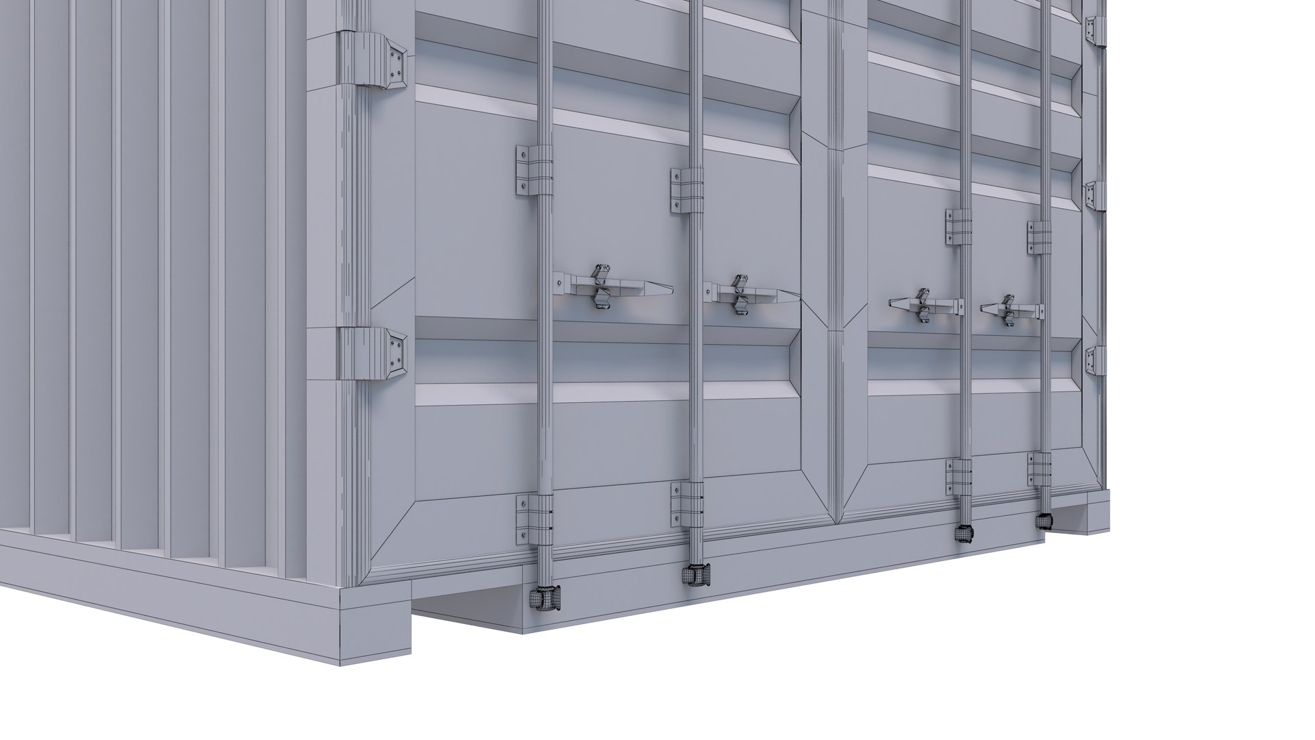 Cargo Container - Blue Model - TurboSquid 1908299