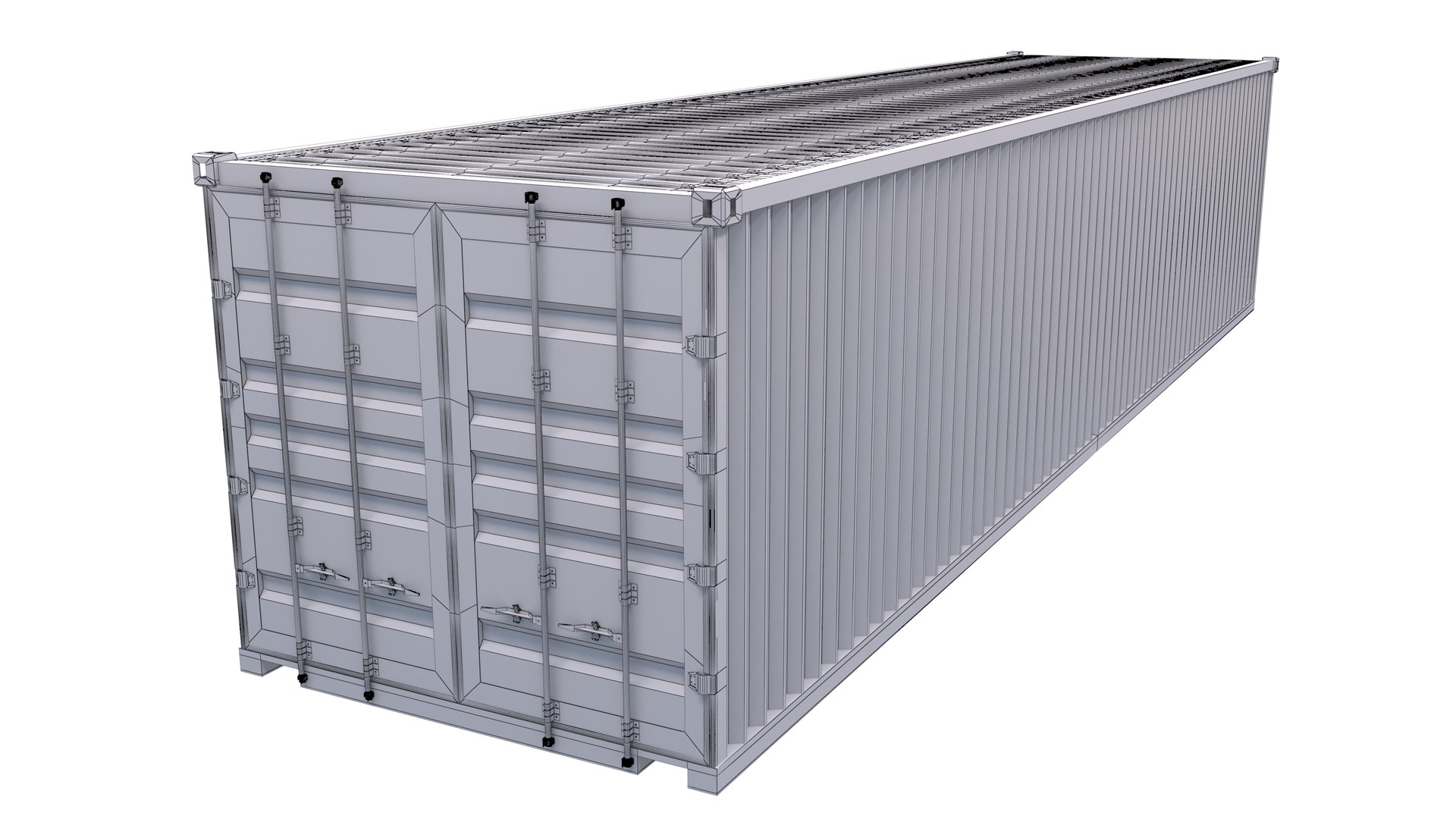 Cargo Container - Blue Model - TurboSquid 1908299
