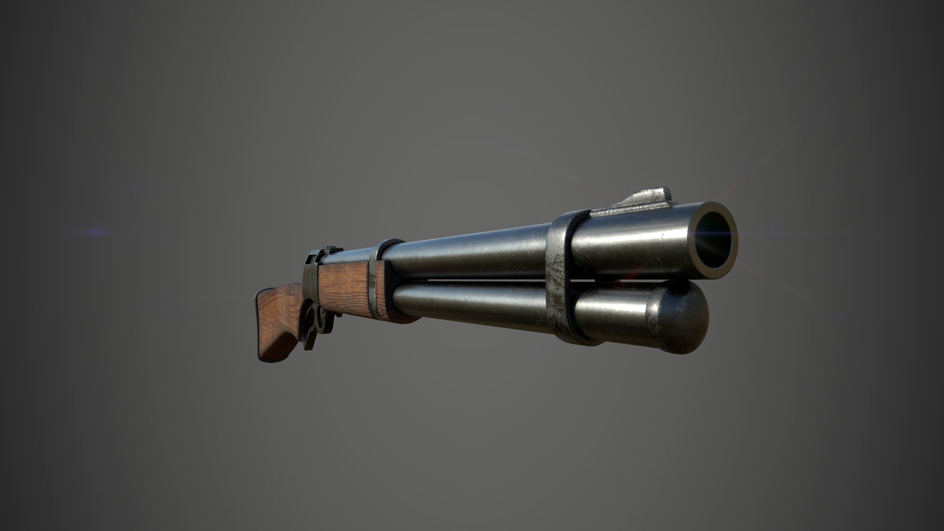 3D Shotgun Single Barrel Model - TurboSquid 1889375