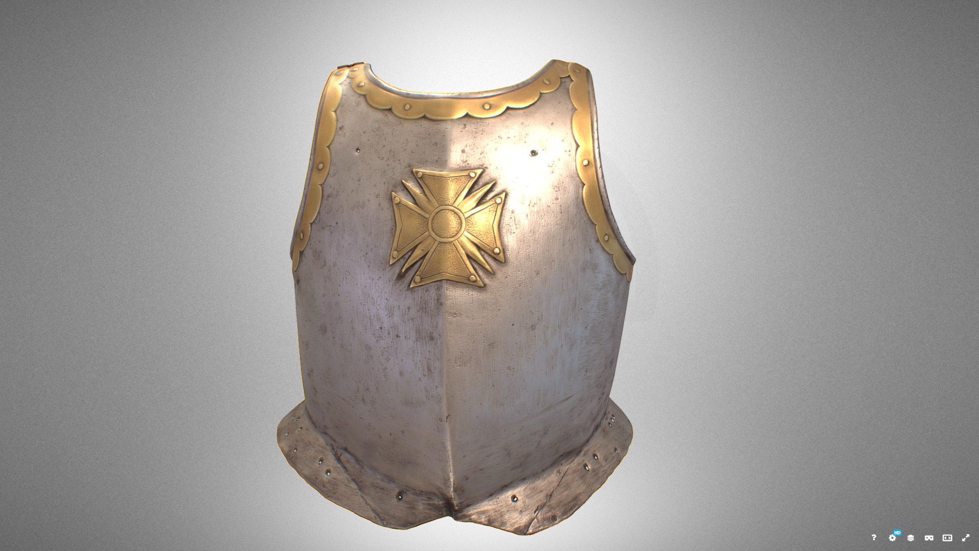 Medieval Armor Breastplate 3D Model - TurboSquid 2324289