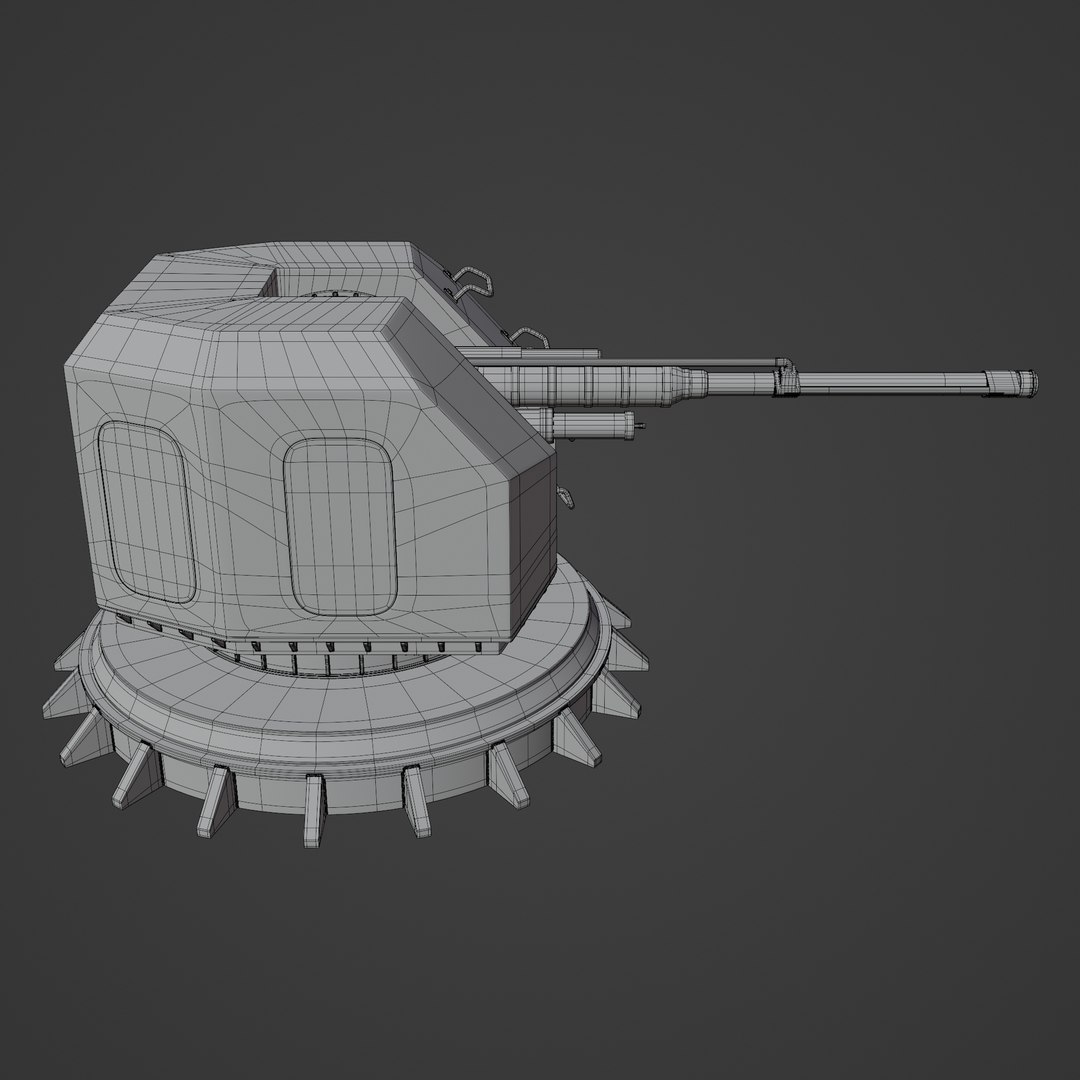Military Ship Gun 3D Model - TurboSquid 2063344
