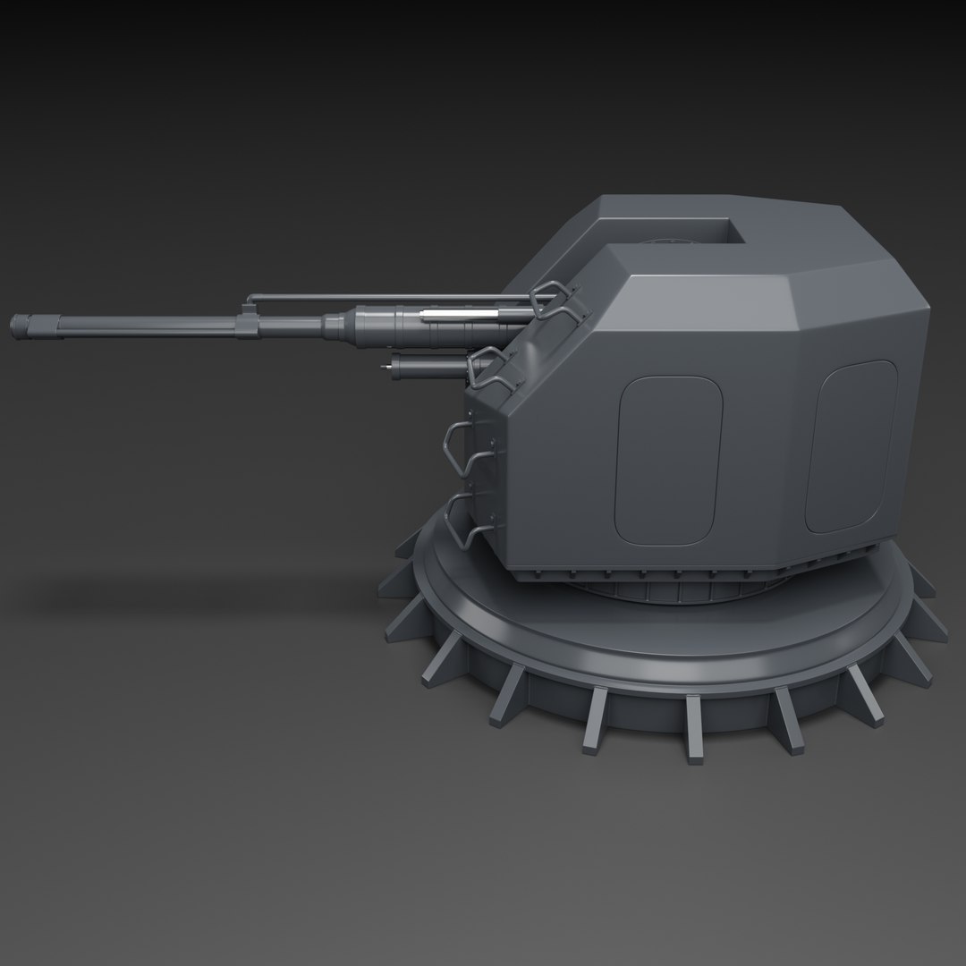Military Ship Gun 3D Model - TurboSquid 2063344