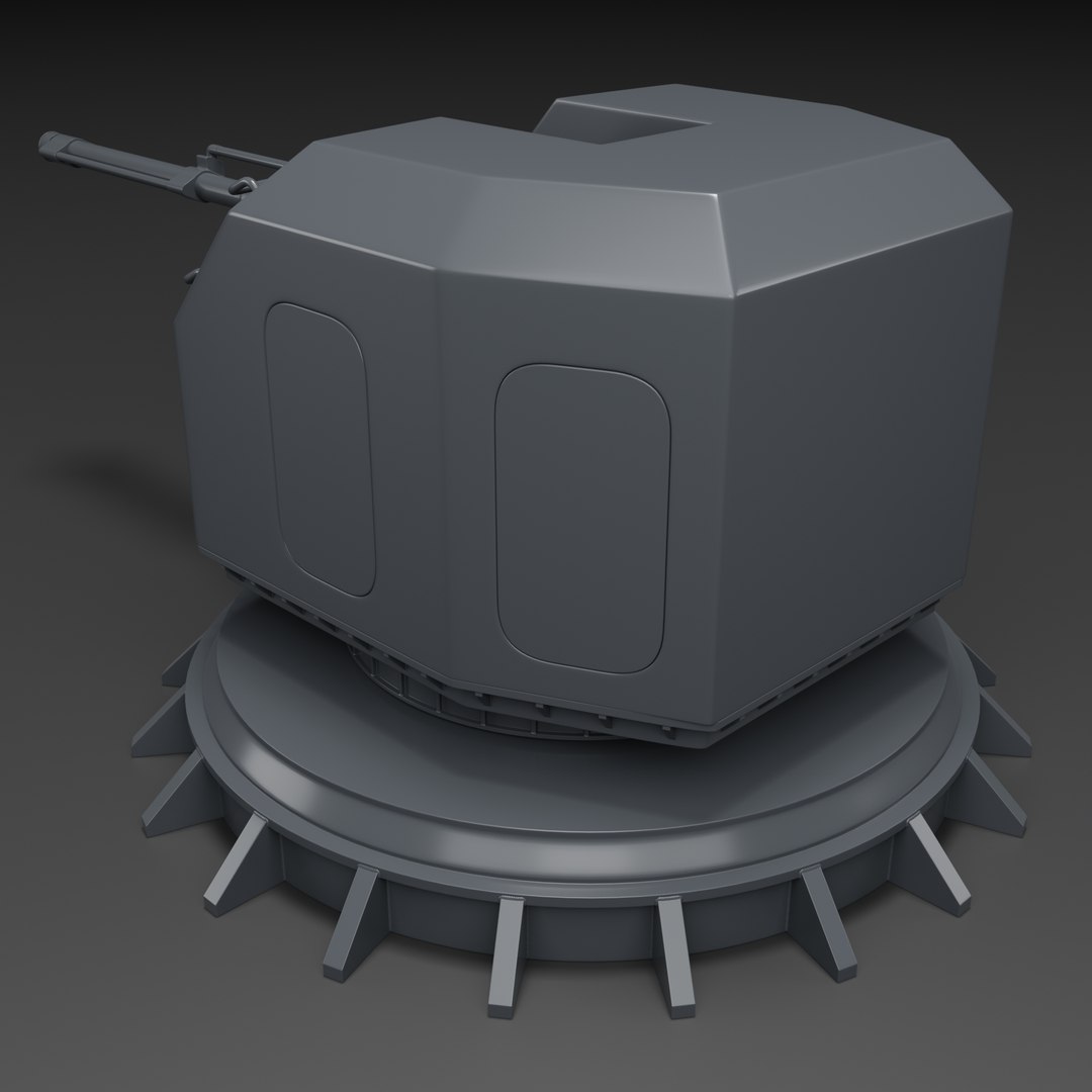 Military Ship Gun 3D Model - TurboSquid 2063344