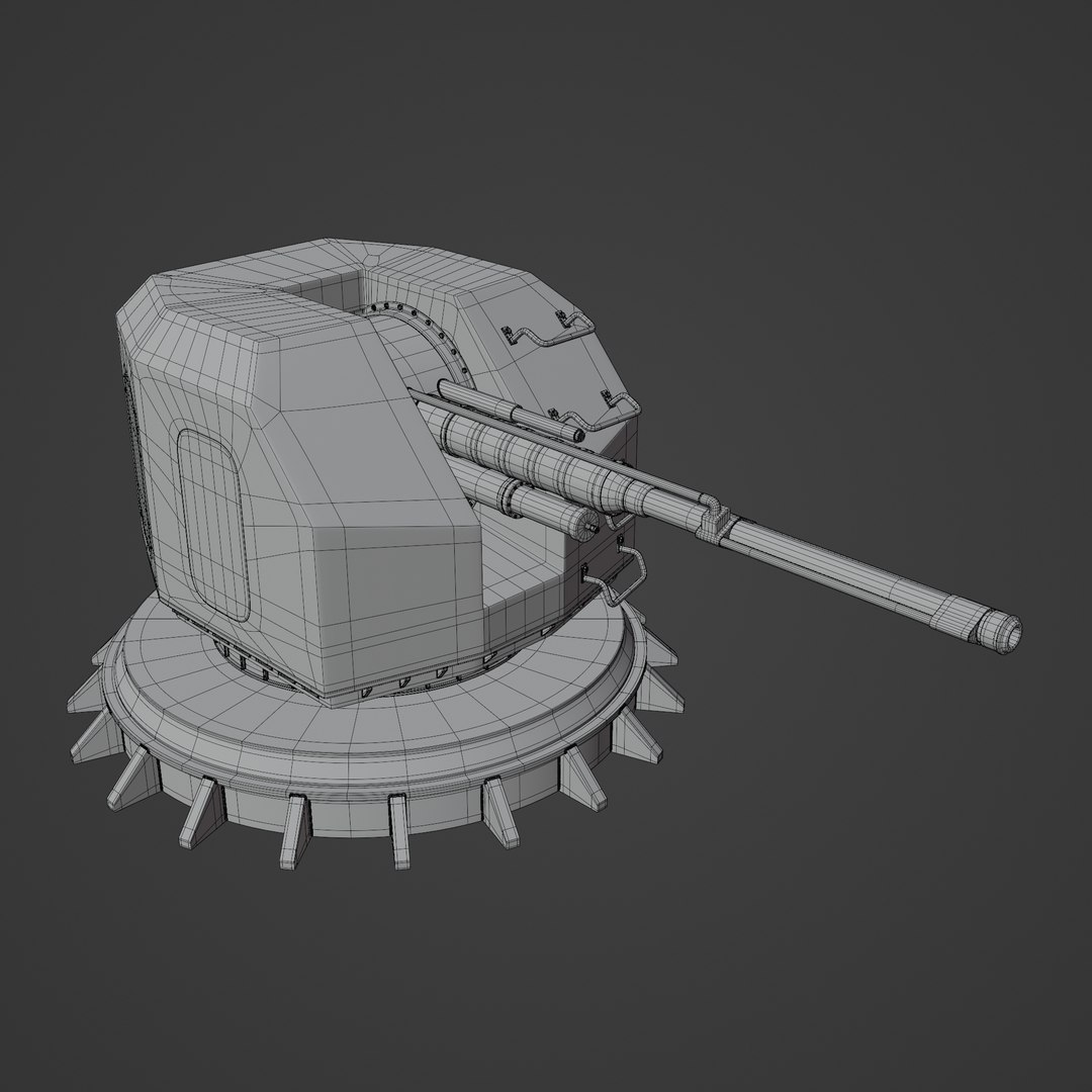 Military Ship Gun 3D Model - TurboSquid 2063344