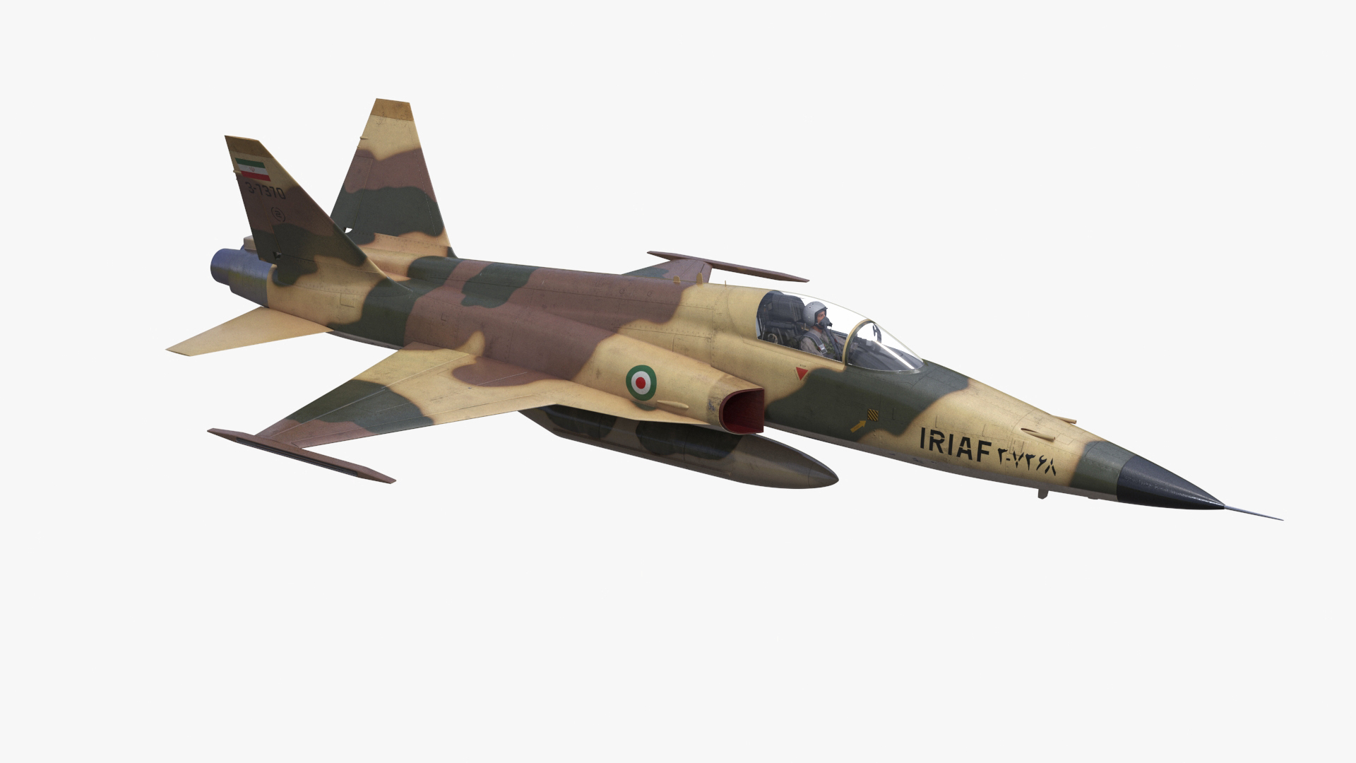 Combat Fighter HESA Saeqeh With Pilot In Flight 3D Model - TurboSquid ...
