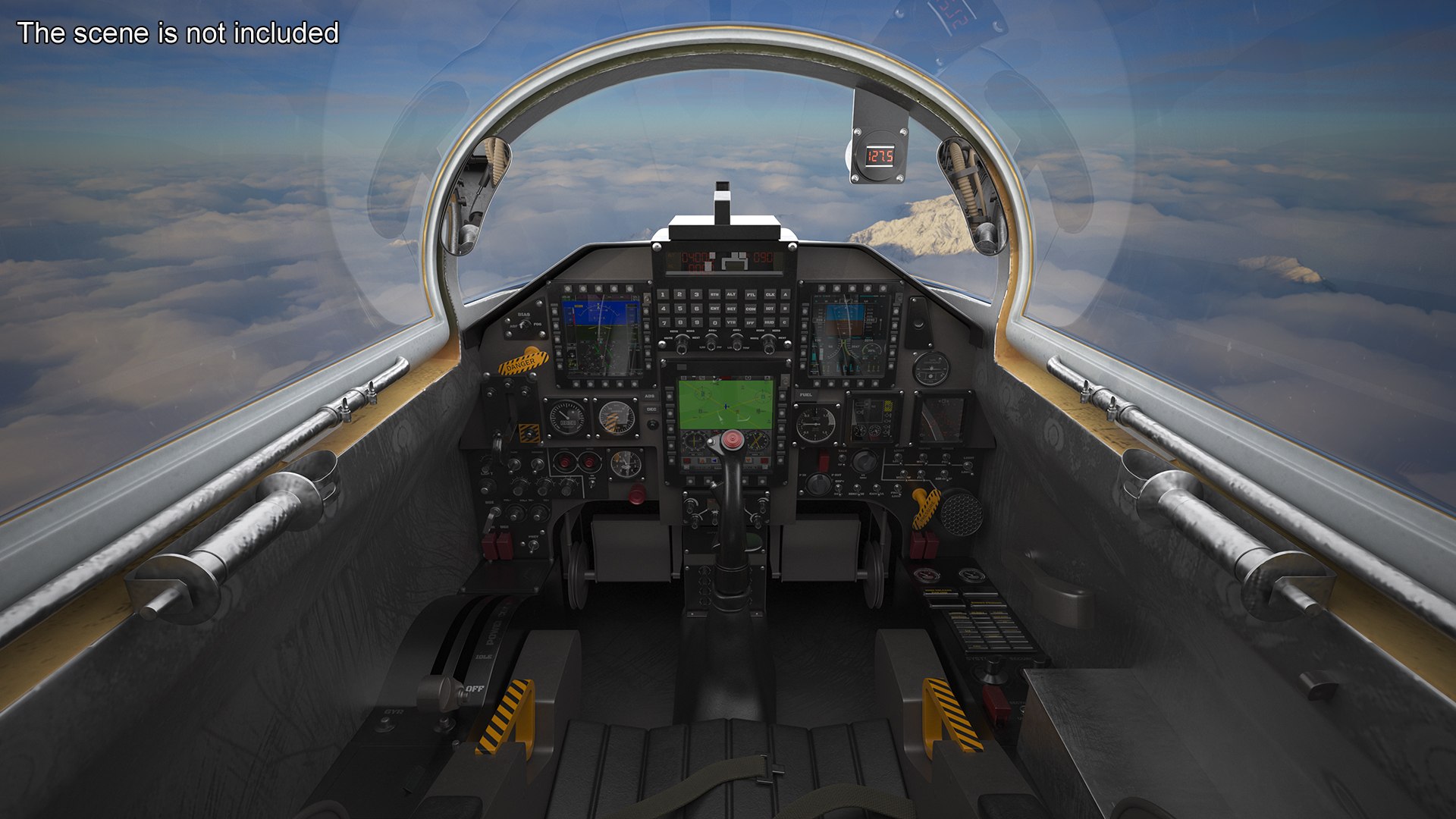 Combat Fighter HESA Saeqeh With Pilot In Flight 3D Model - TurboSquid 2314164