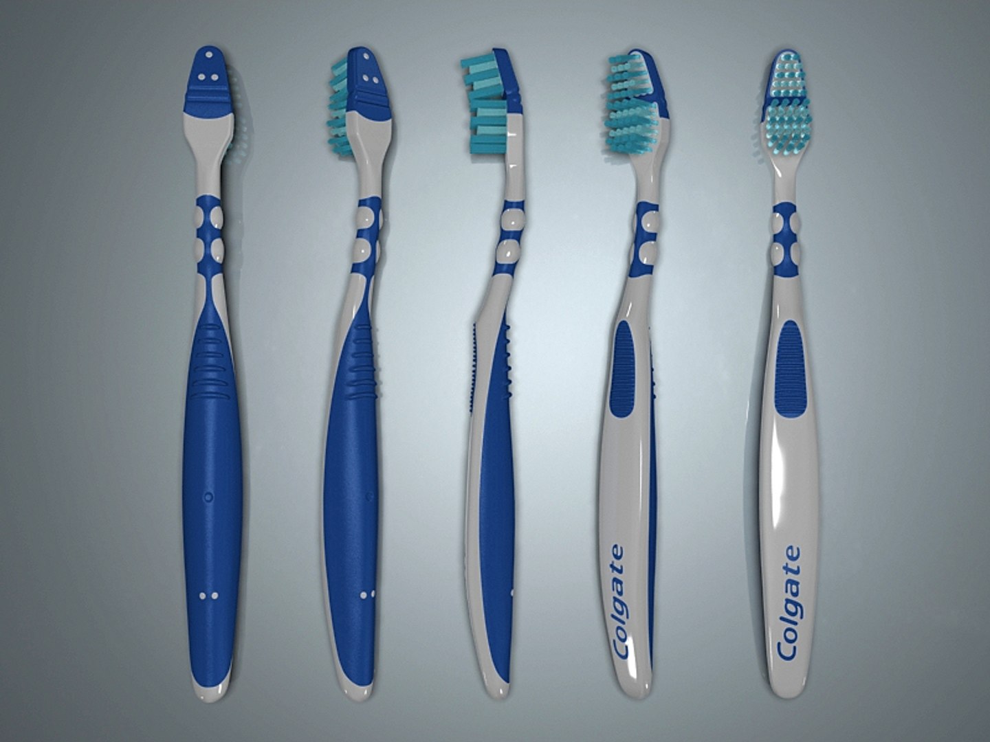Colgate Toothbrush 3d Model