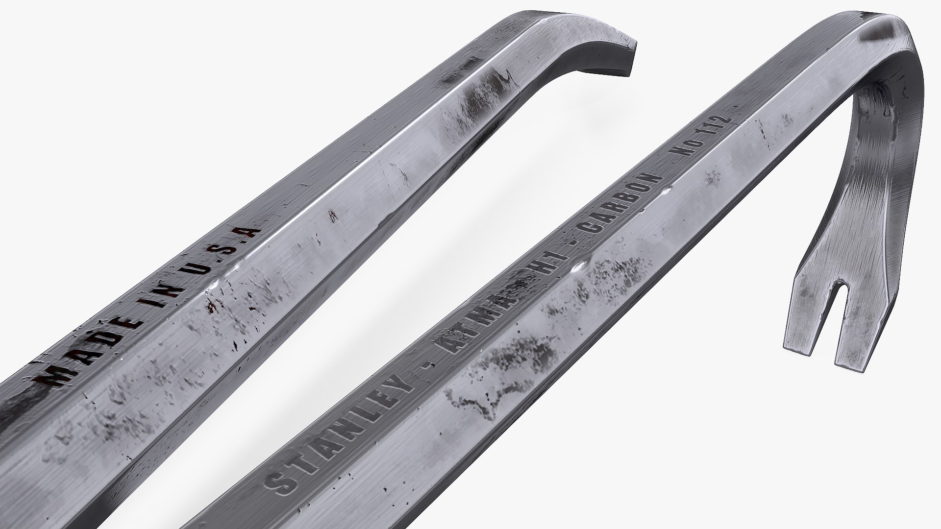 Crowbar Tool Bar 3D Model - TurboSquid 1456307