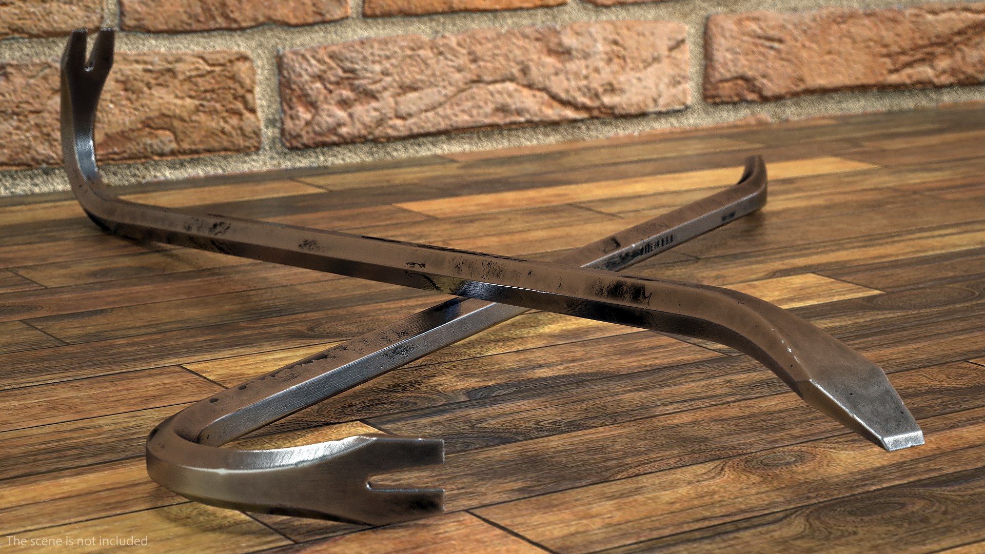 Crowbar Tool Bar 3D Model - TurboSquid 1456307