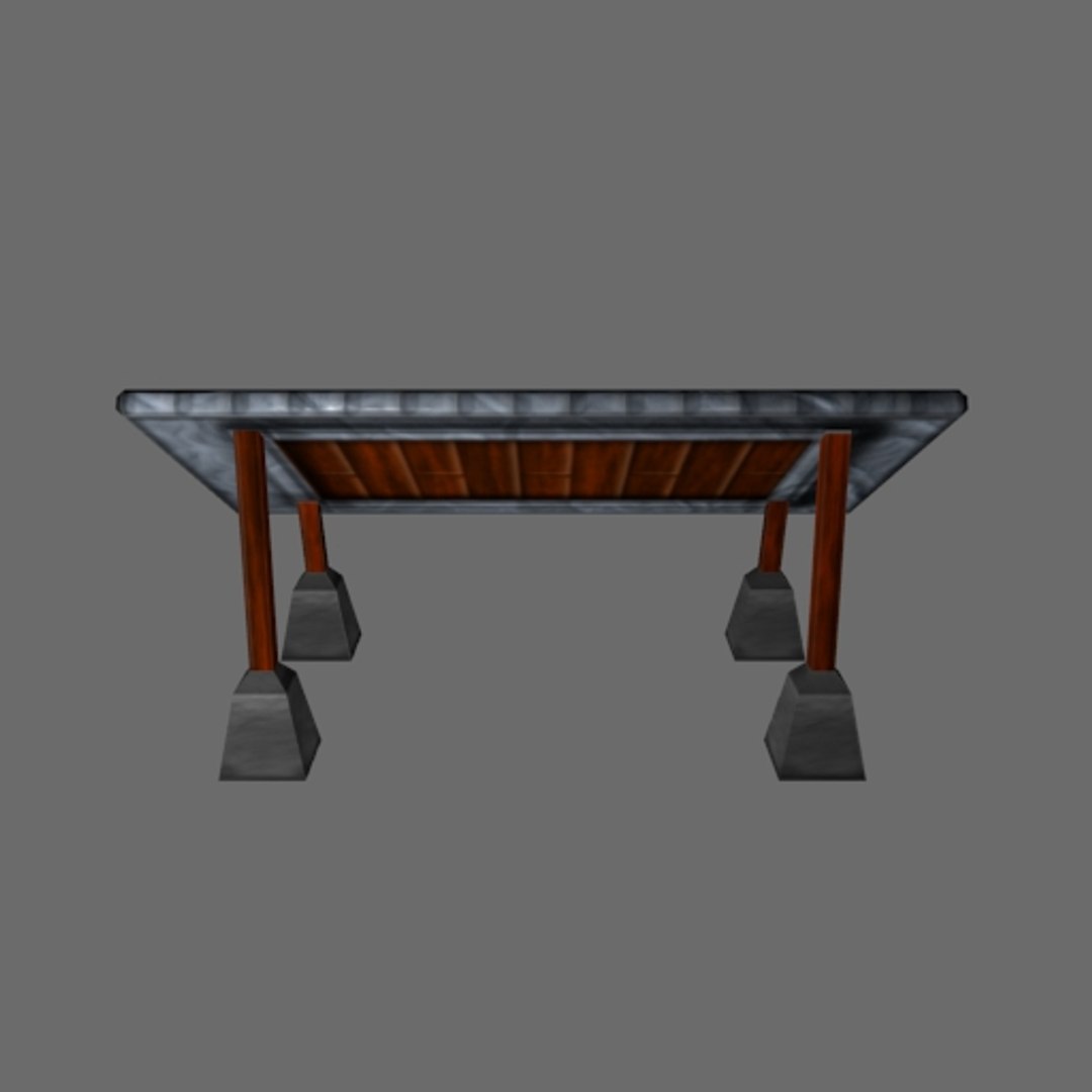 viewing table 3d obj