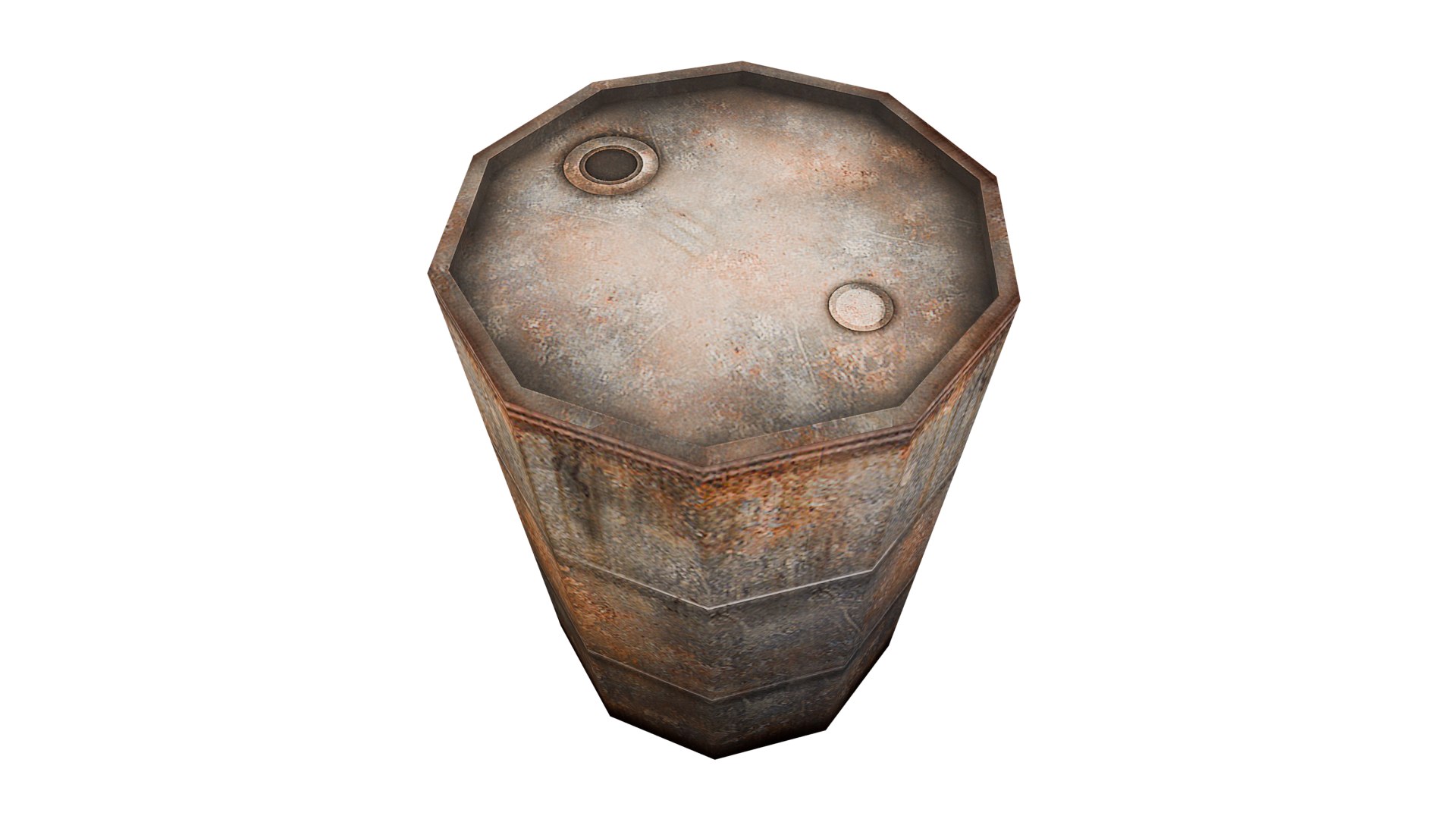 3D Model Rusty Barrel - TurboSquid 2253656