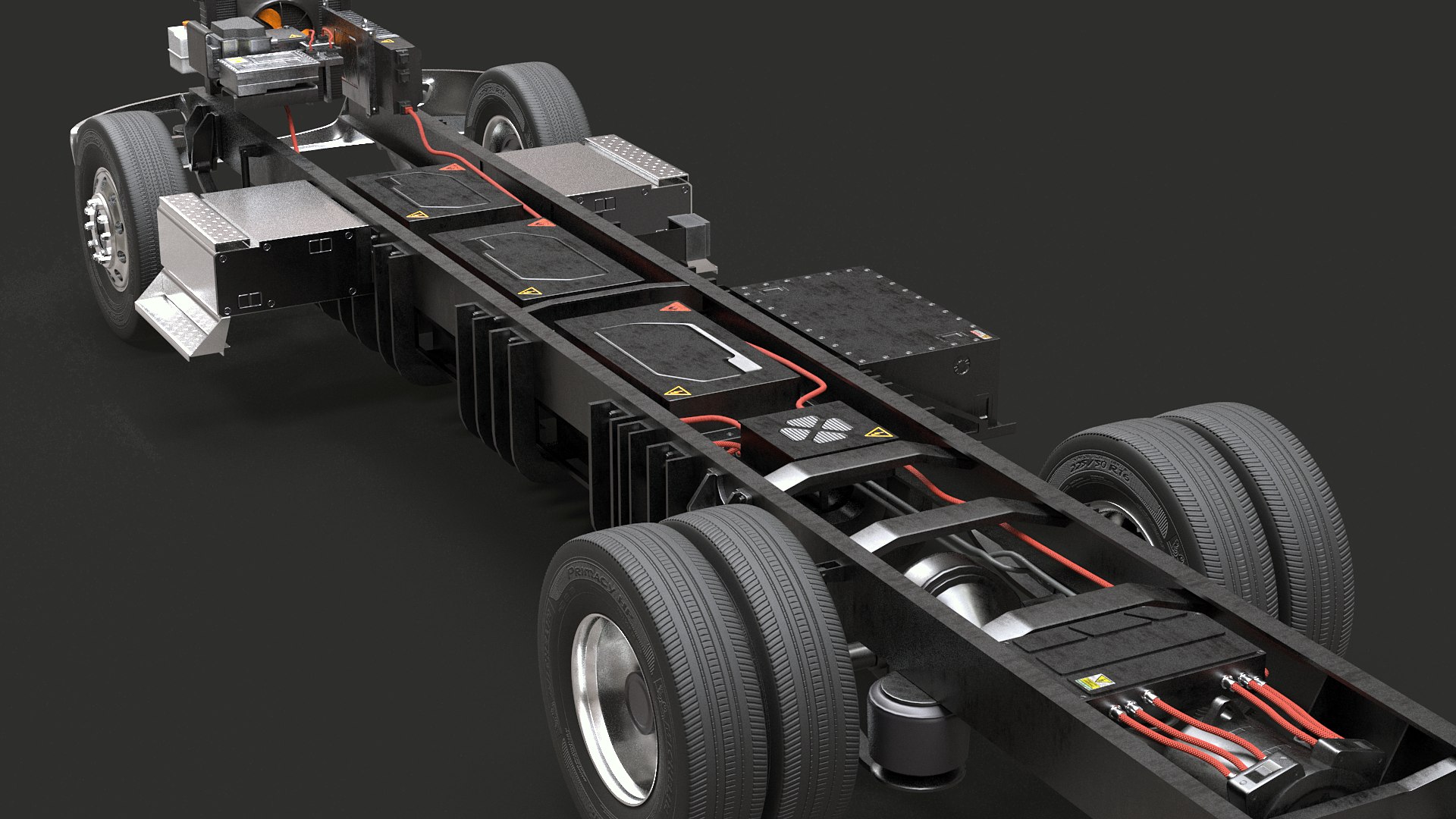 3D Full Electric Truck Chassis X-Ray model - TurboSquid 2064238
