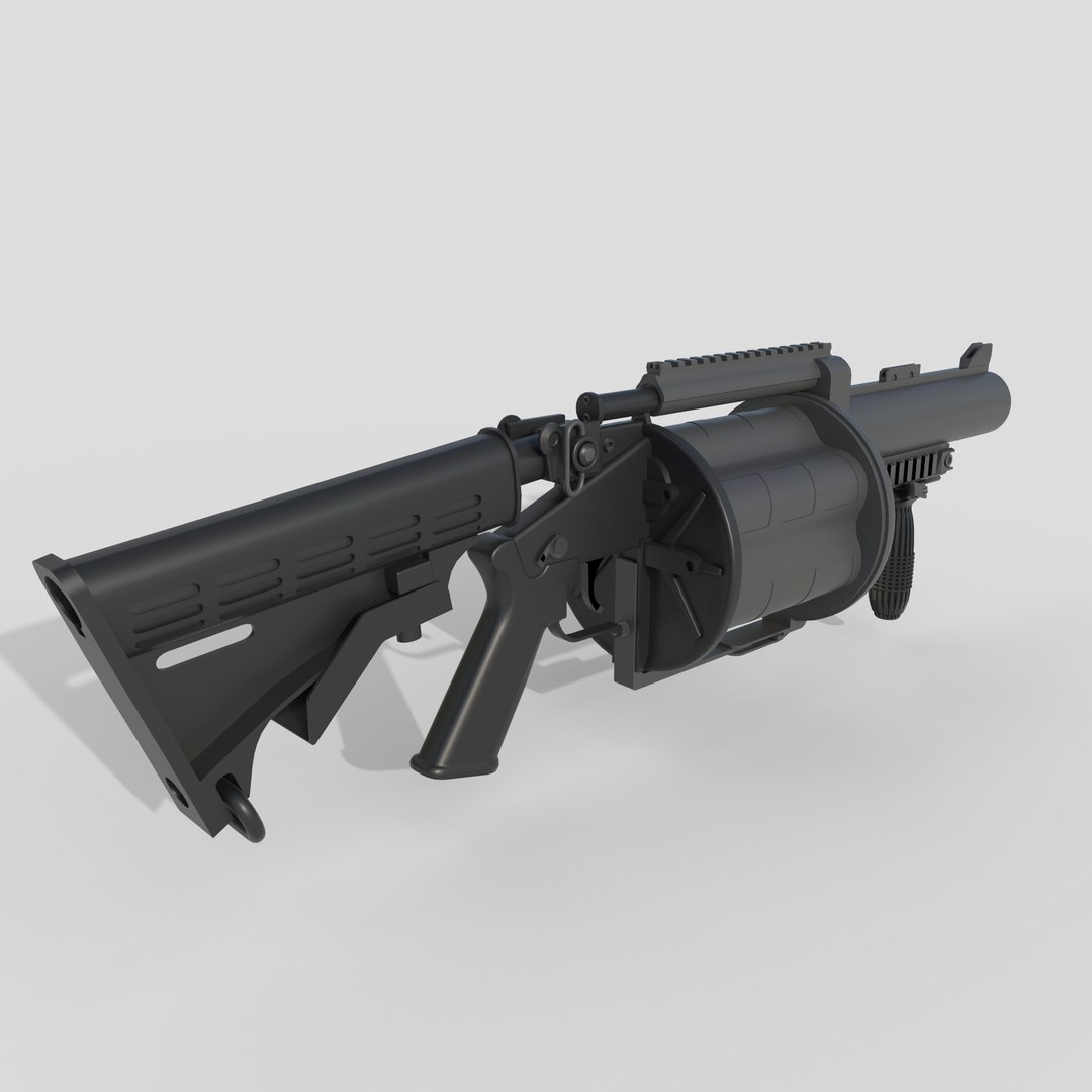 Tear Gas Gun 3D Model - TurboSquid 2397270