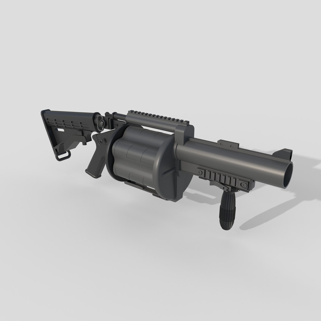 Tear Gas Gun 3D Model - TurboSquid 2397270