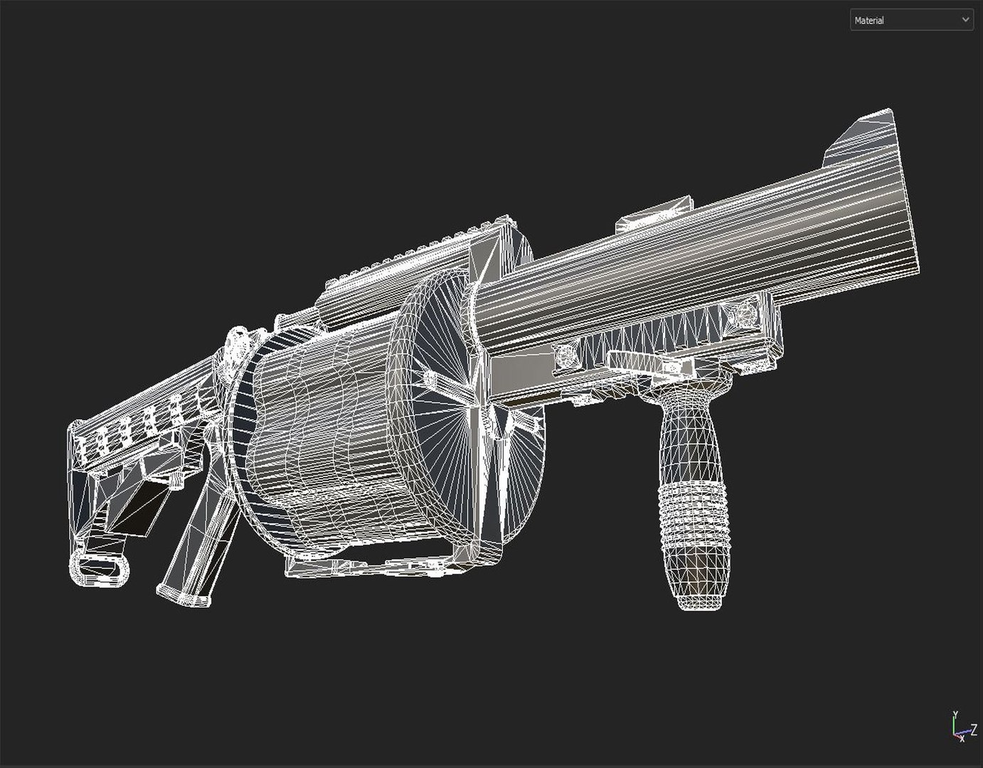 Tear Gas Gun 3D Model - TurboSquid 2397270