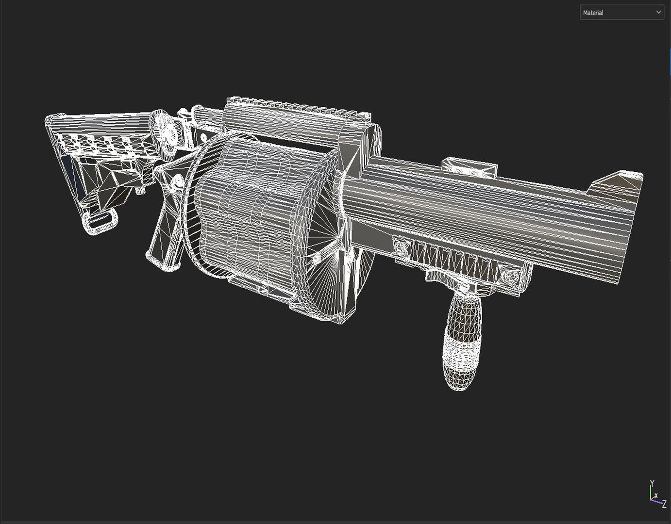 Tear Gas Gun 3D Model - TurboSquid 2397270