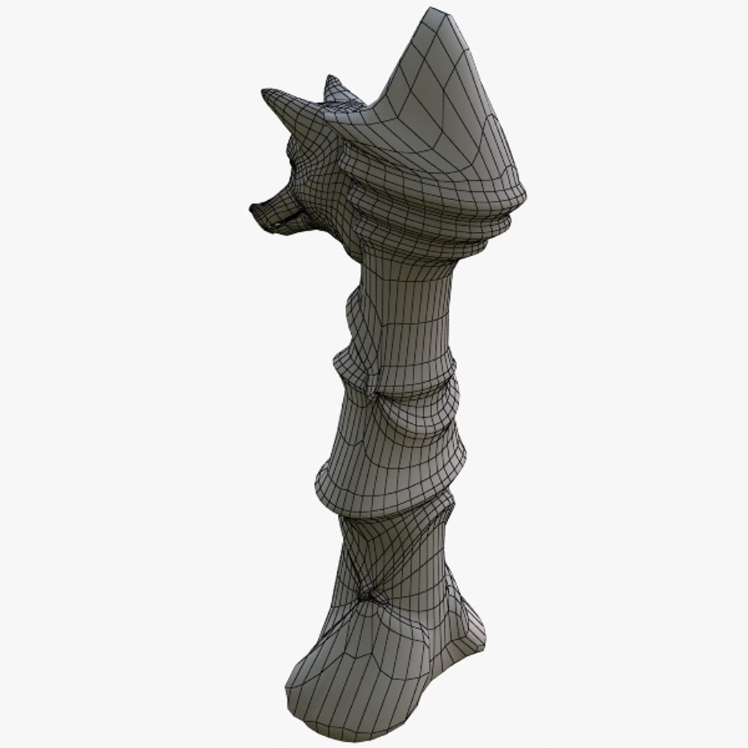 totem pole 3d model