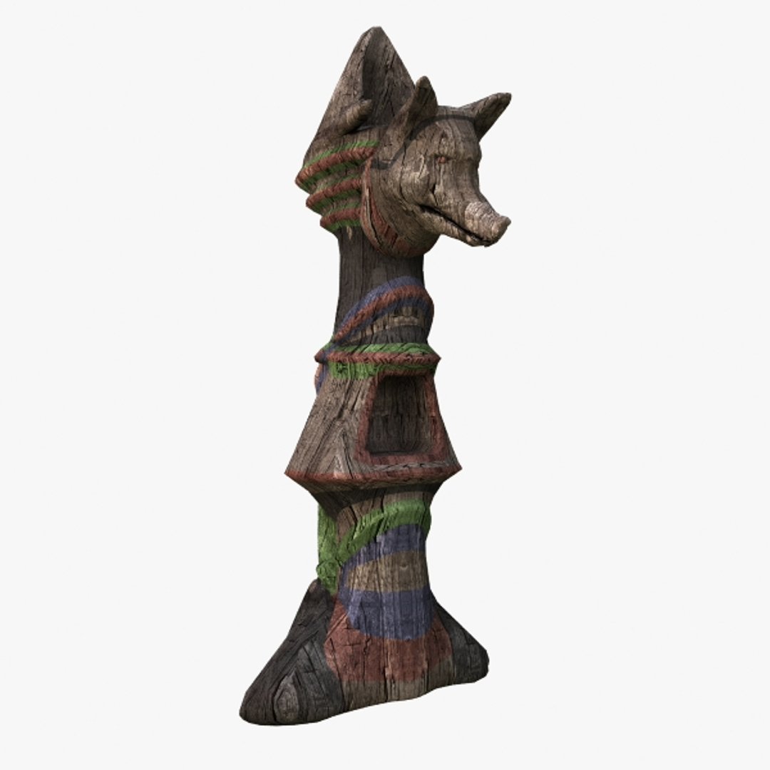totem pole 3d model