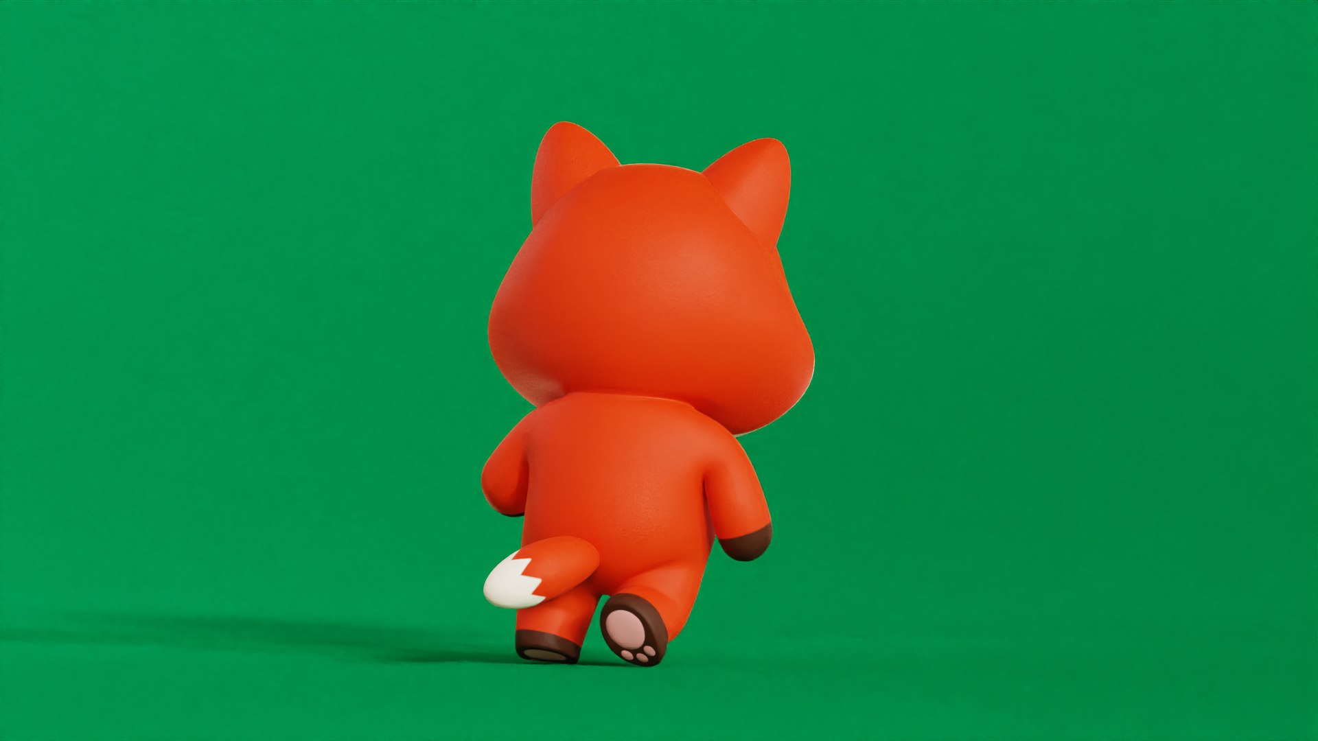 Fox Cartoon Character Chibi Kawaii Low-poly 3D Model 3D Model ...