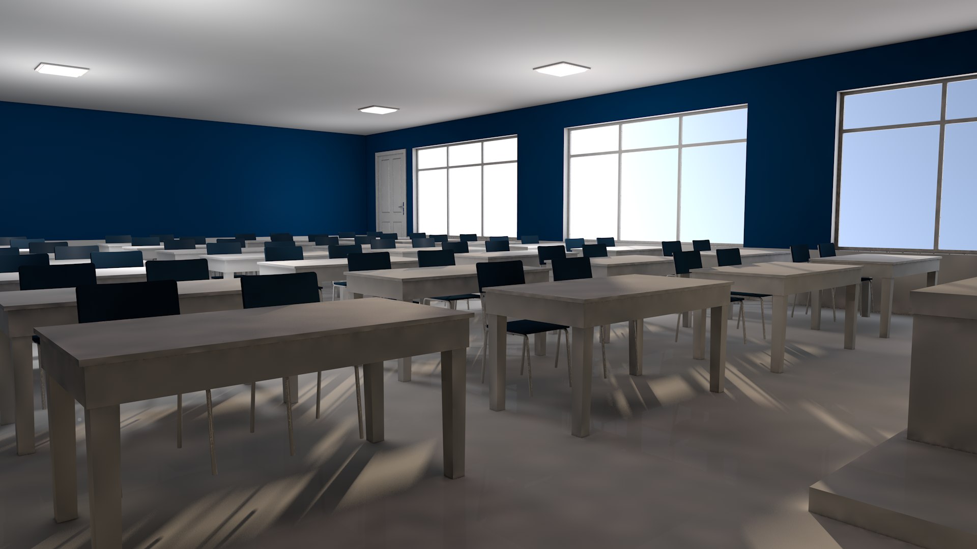 3D Class Room - TurboSquid 2353029