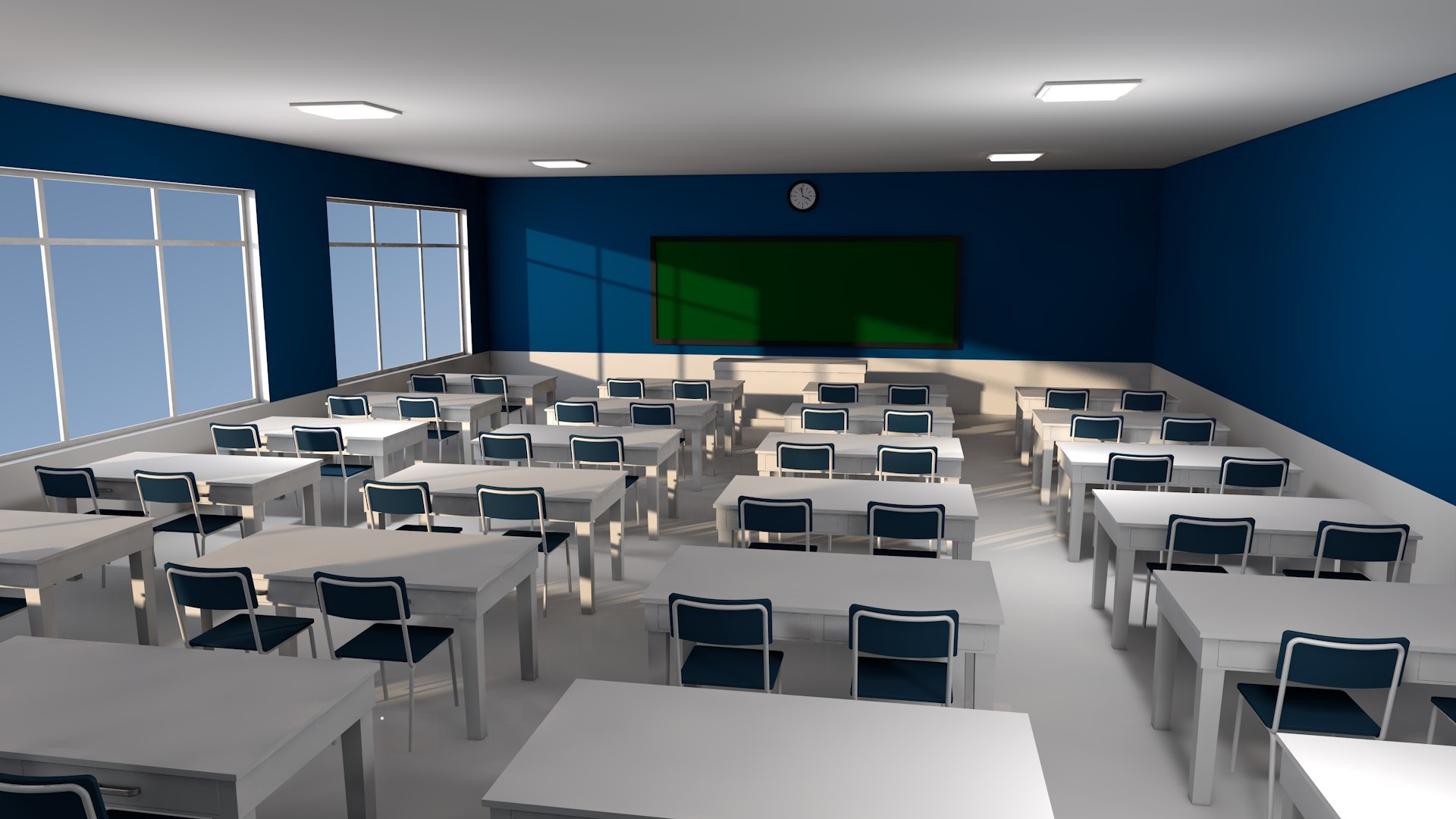 3D Class Room - TurboSquid 2353029