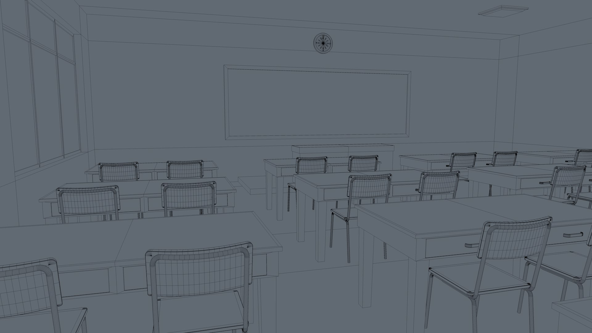 3D Class Room - TurboSquid 2353029