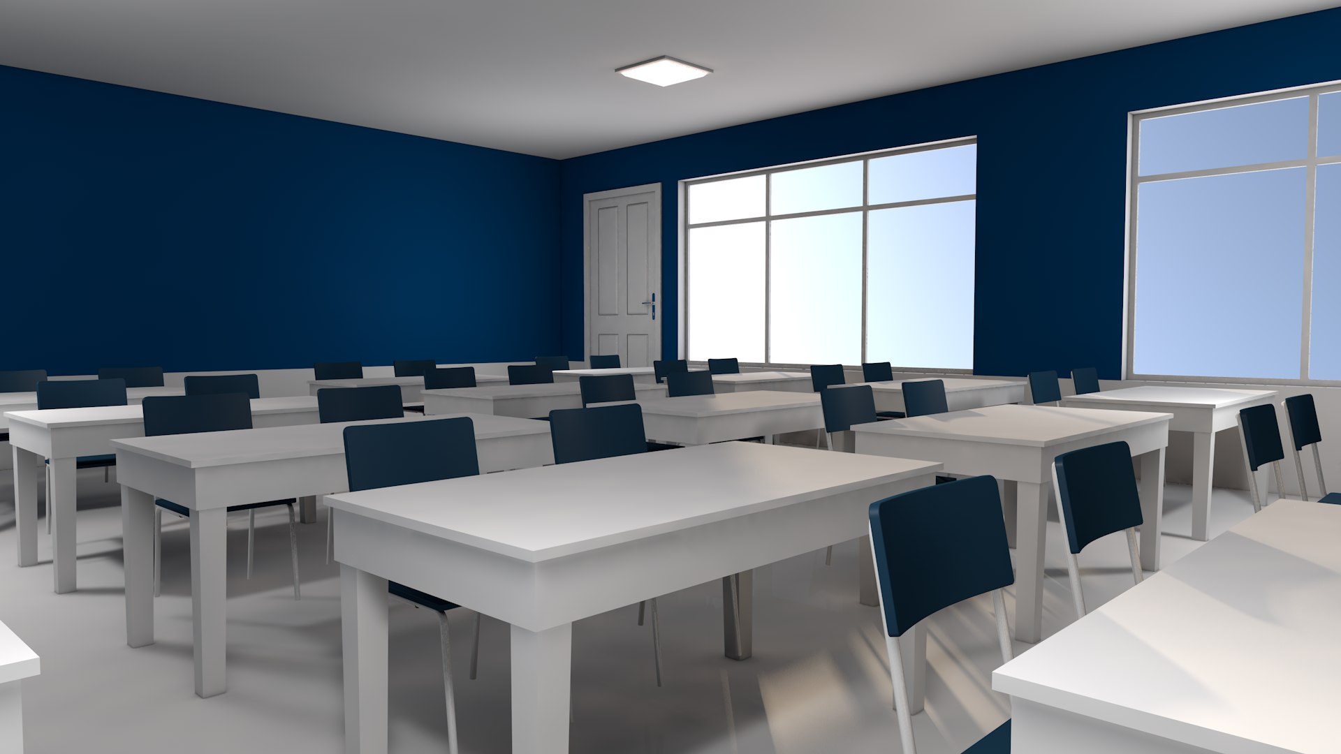 3D Class Room - TurboSquid 2353029