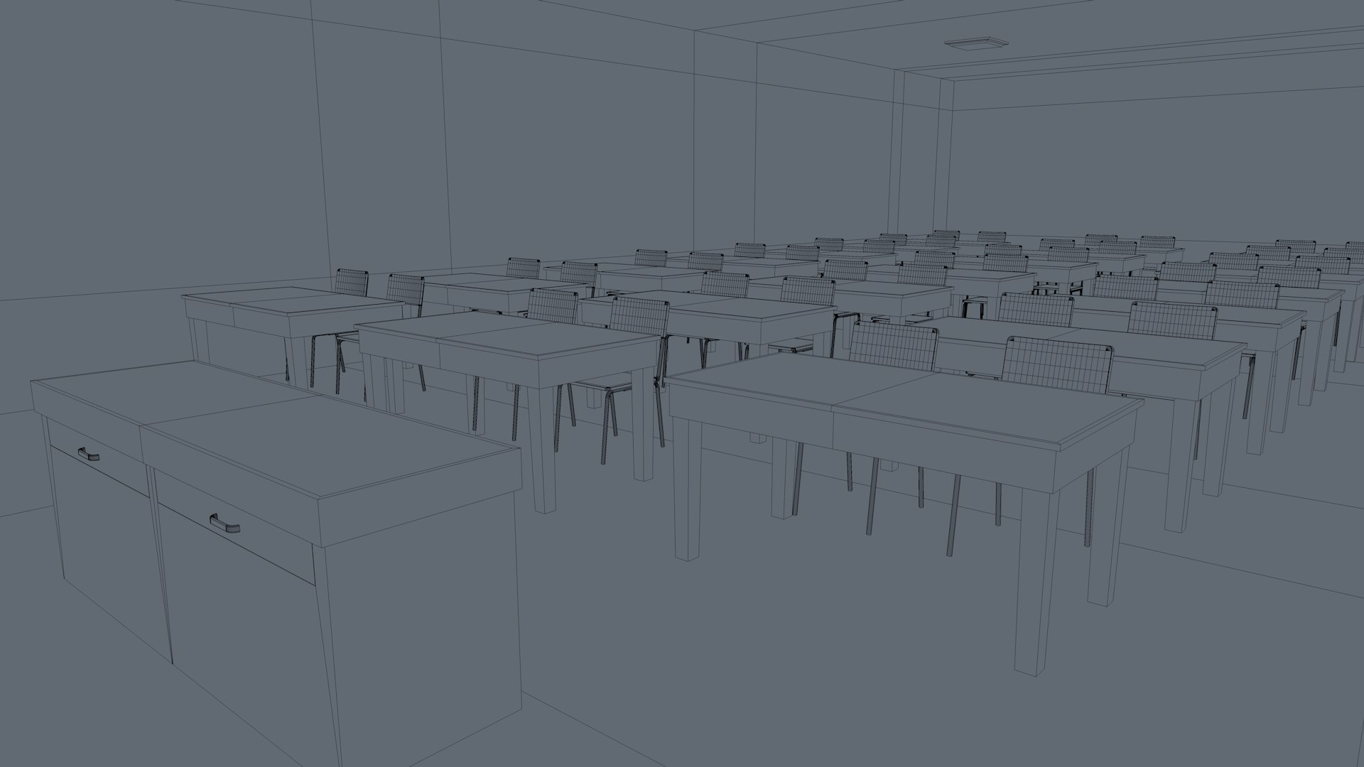 3D Class Room - TurboSquid 2353029