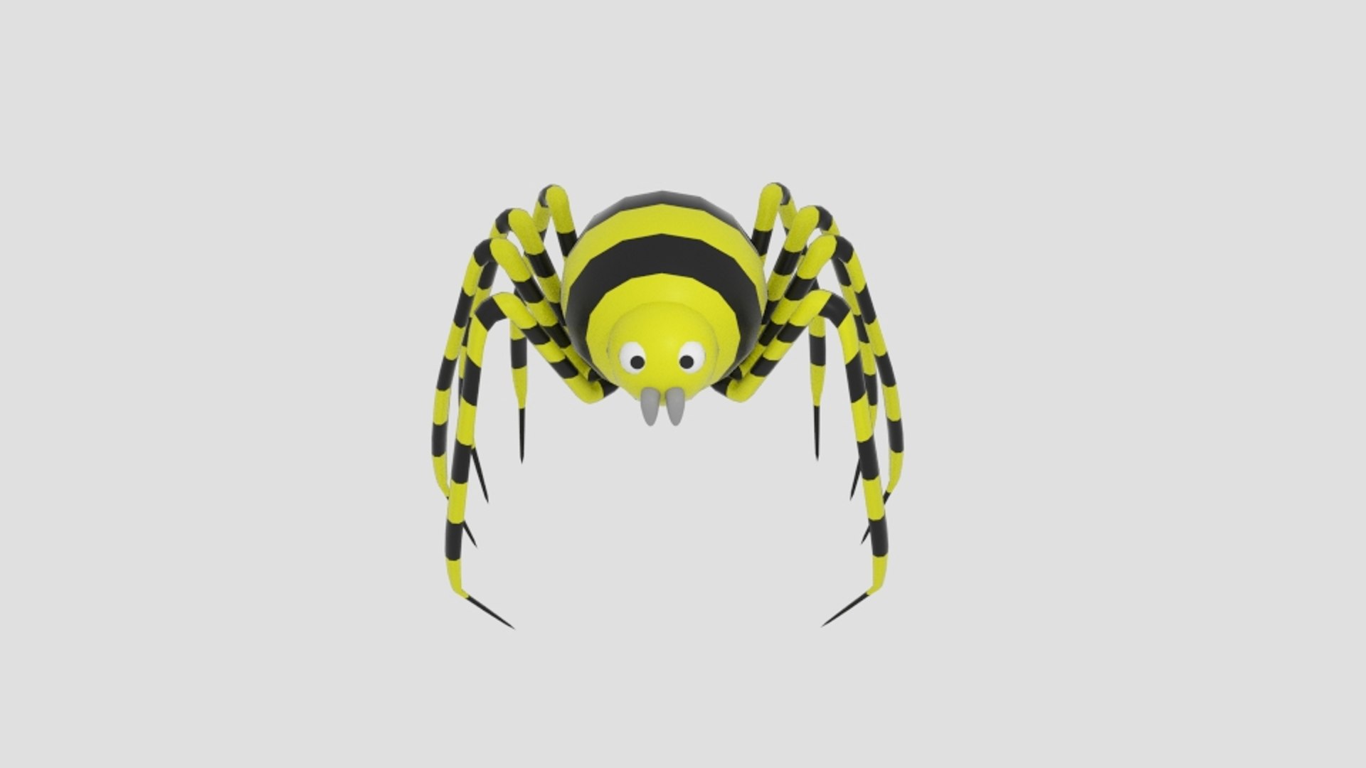 3d Sphere Strip Spider Model