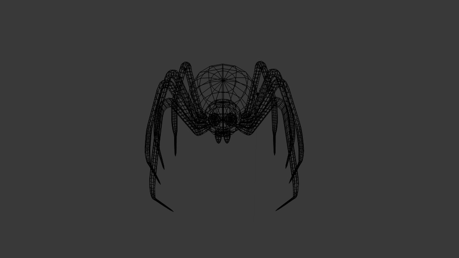 3d Sphere Strip Spider Model