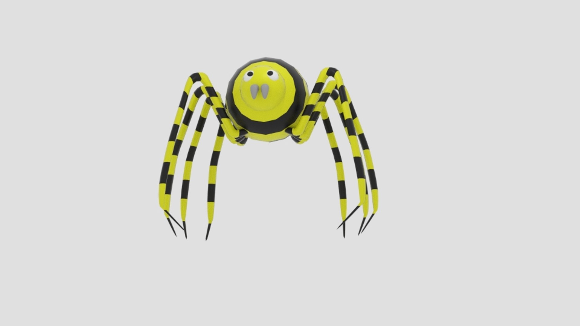 3d Sphere Strip Spider Model