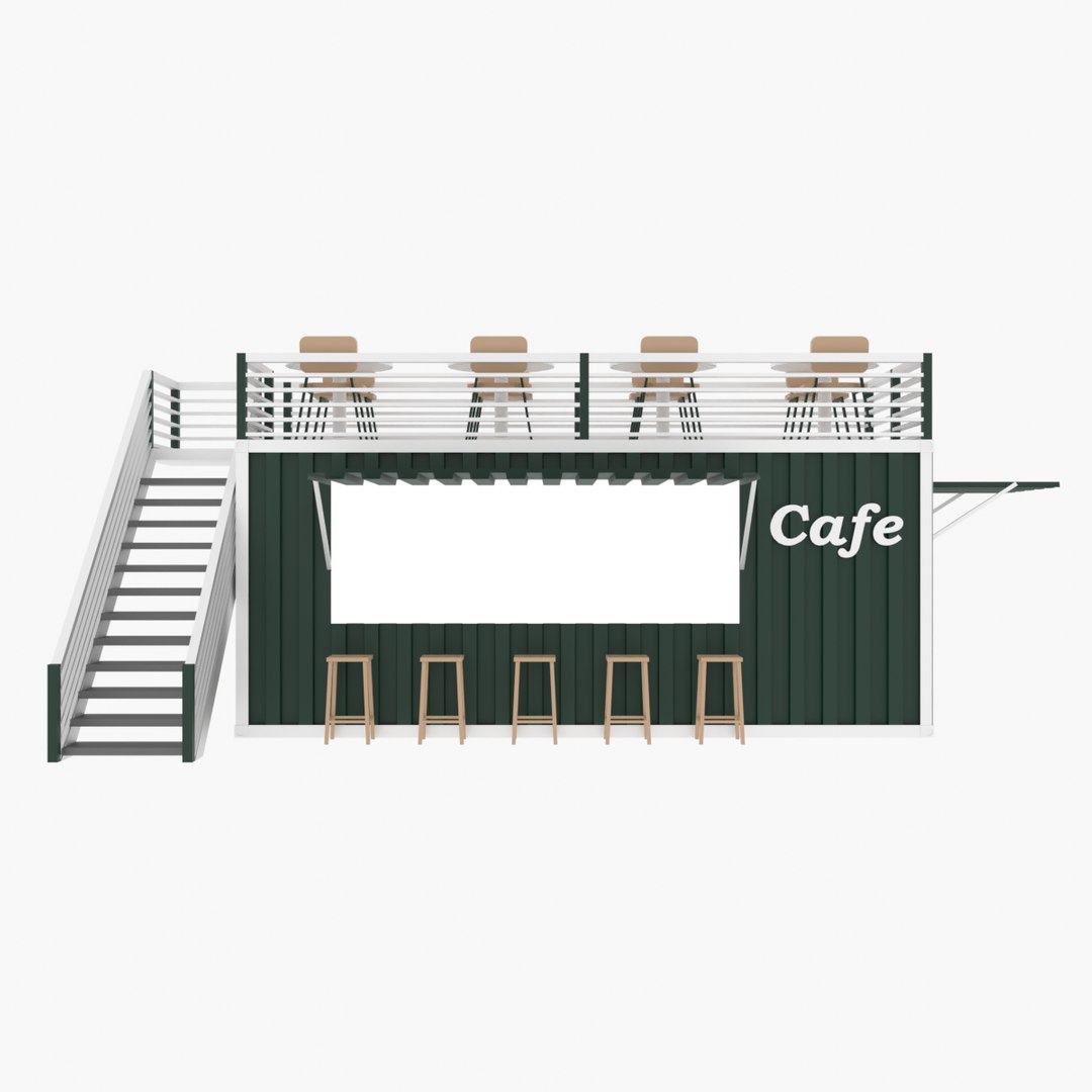 Free Container cafe 3D model - TurboSquid 1981171