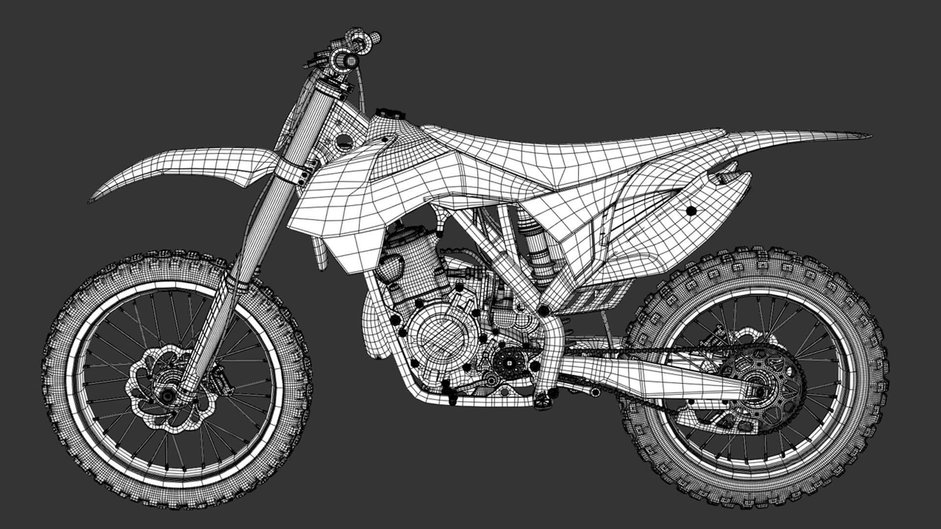 Ktm Sx Motocross Bike 3D - TurboSquid 1186712
