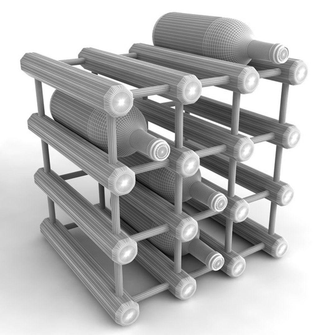 3d wine rack