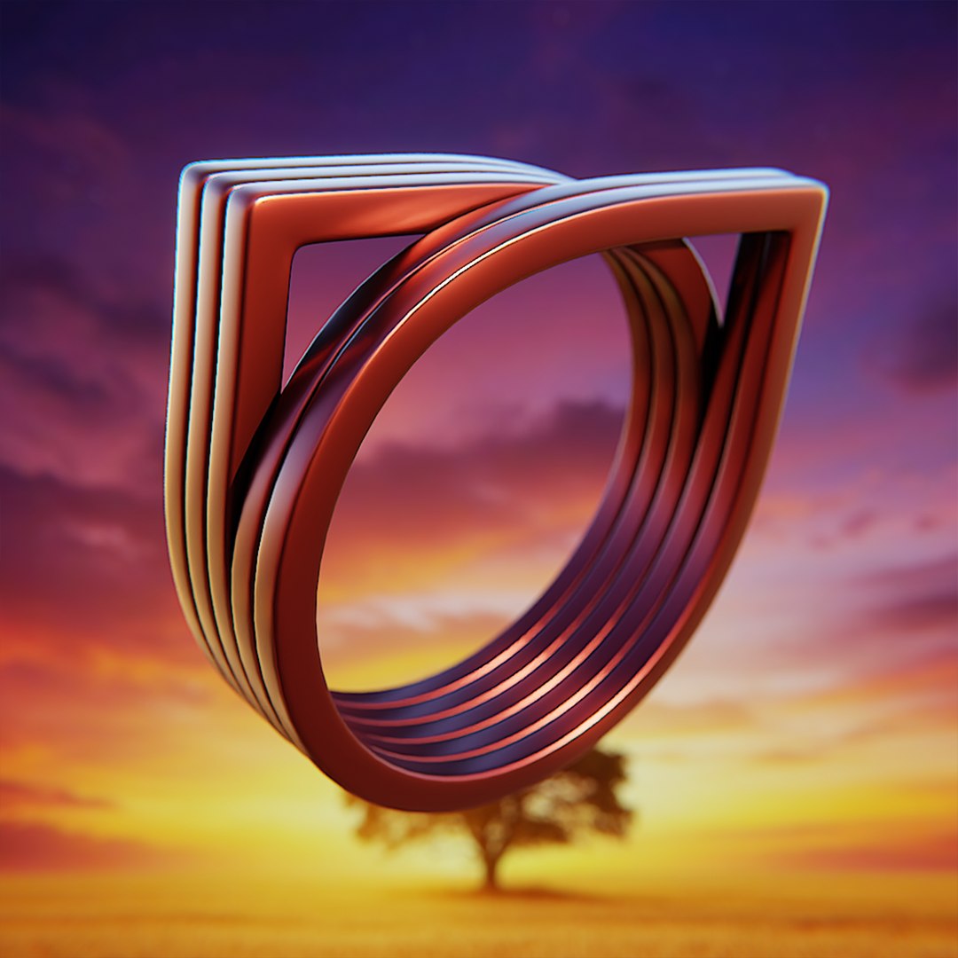 3D Quantum Wave Ring Futuristic Jewelry Design 94 - TurboSquid 2423443