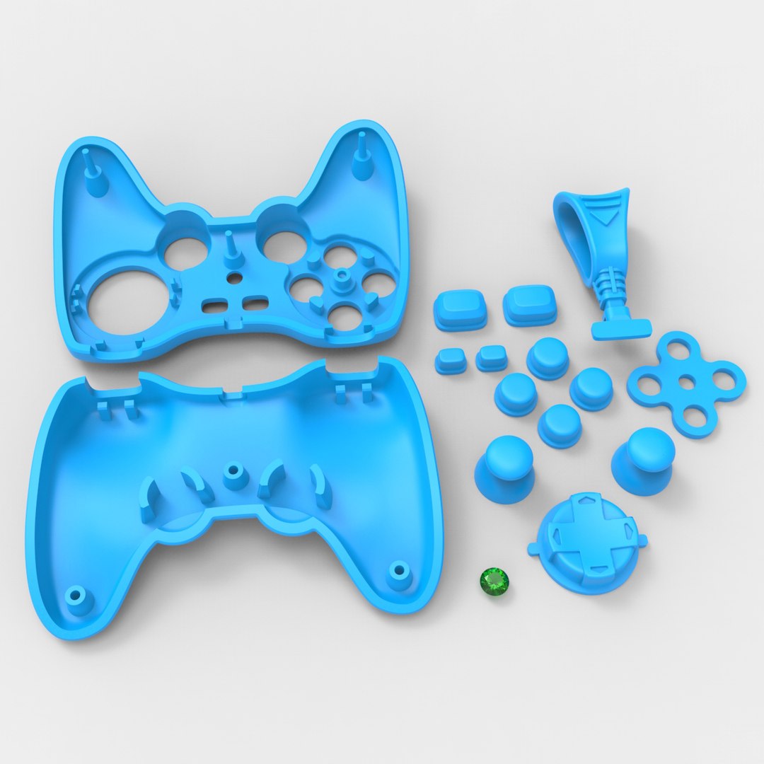 3dm Gold Silver Gamepad