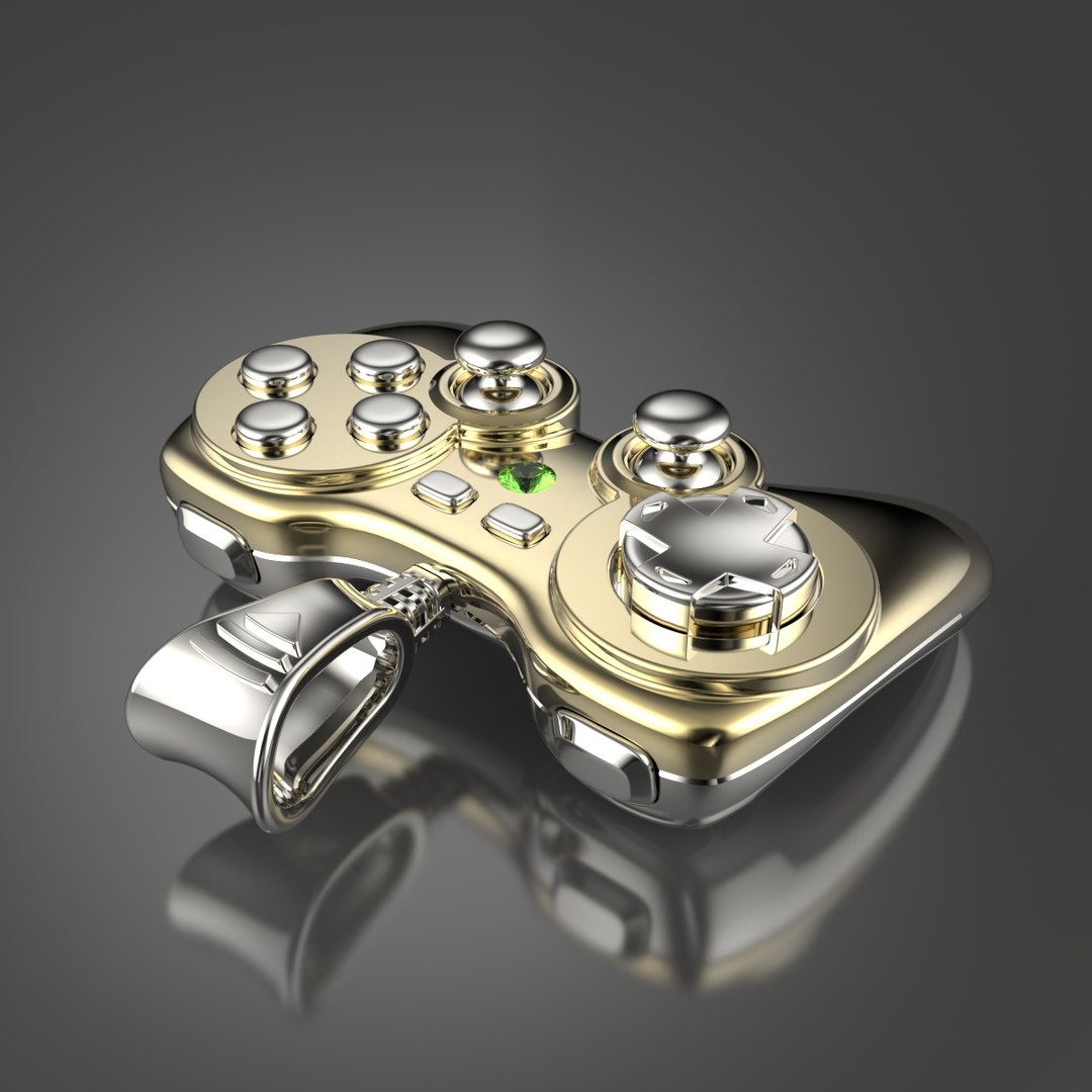 3dm Gold Silver Gamepad