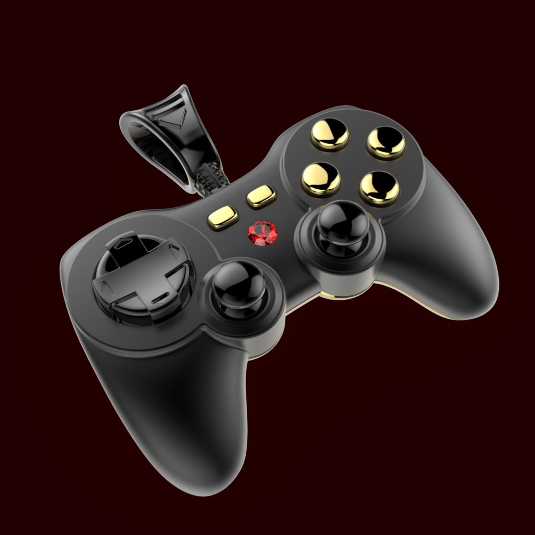 3dm Gold Silver Gamepad
