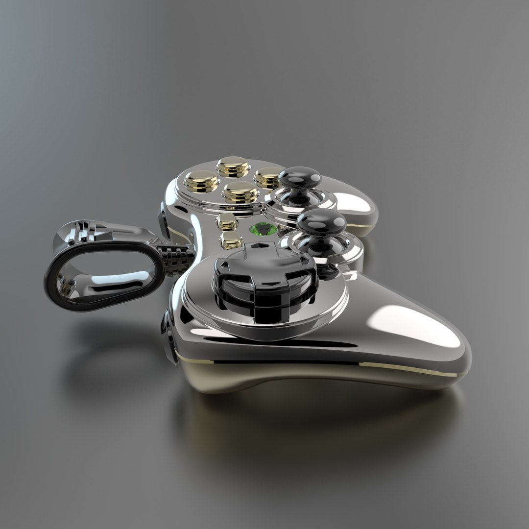 3dm Gold Silver Gamepad