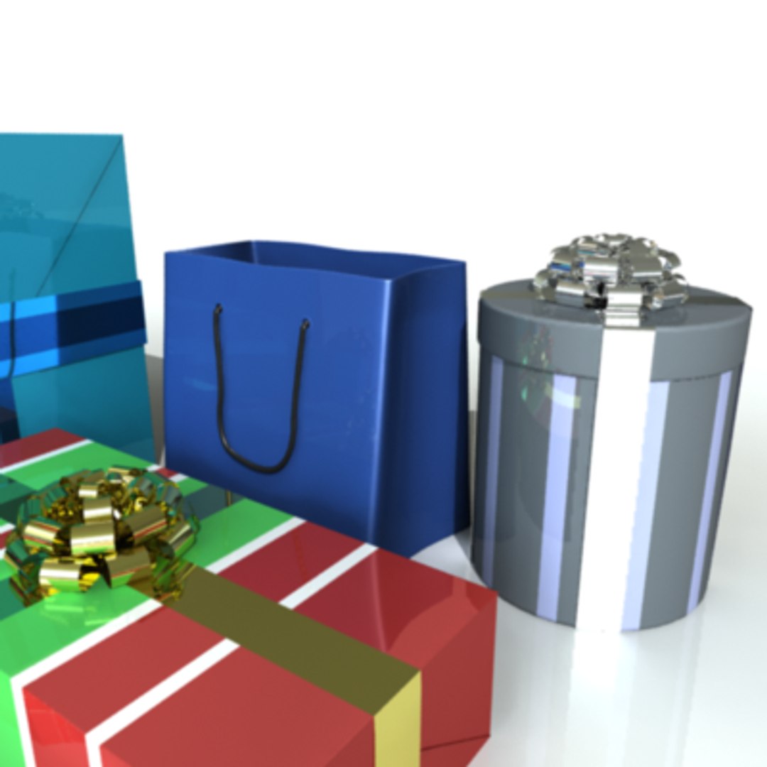 3d Gifts Wrapped