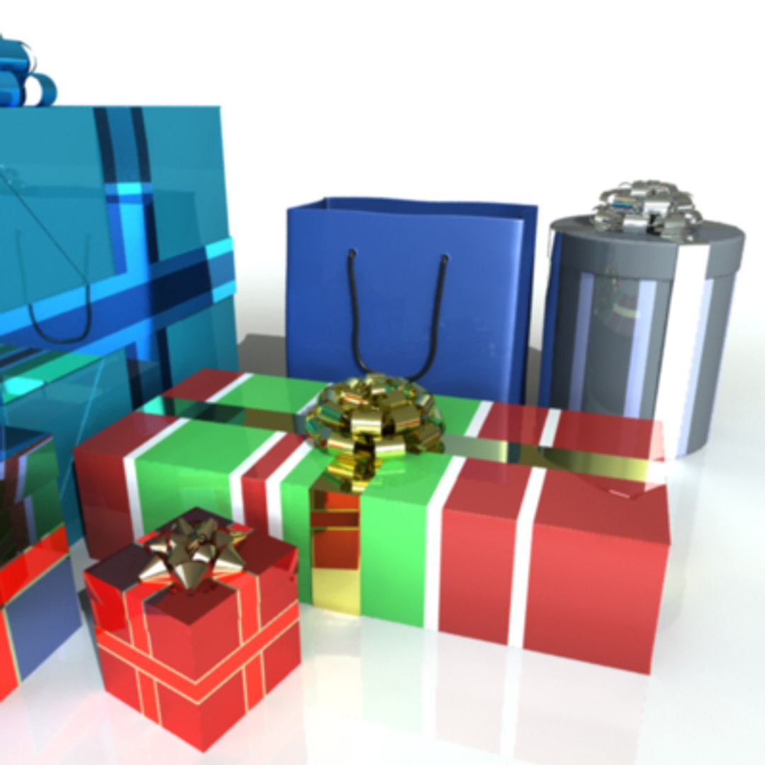 3d Gifts Wrapped