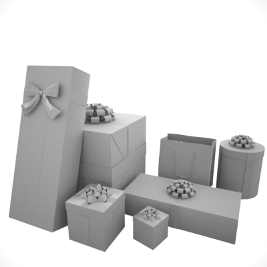 3d Gifts Wrapped