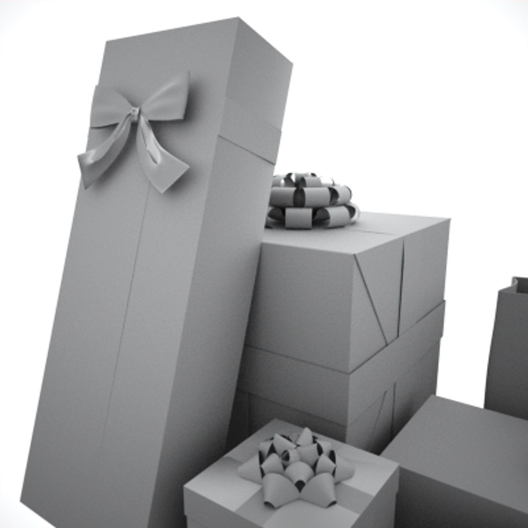 3d Gifts Wrapped